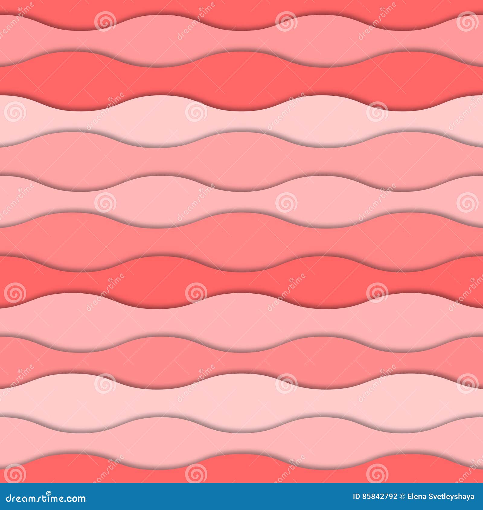 Bright Pink Layers with Realistic Shadow. 3d Seamless Pattern ...