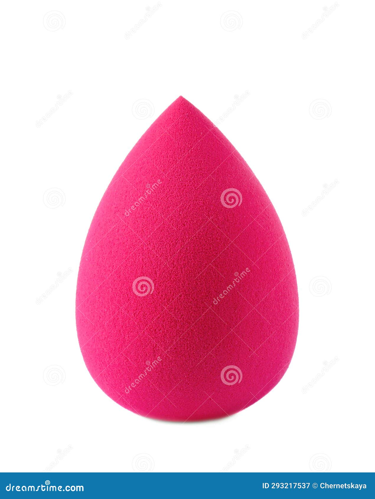 Bright Pink Makeup Sponge Isolated on White Stock Image - Image of ...