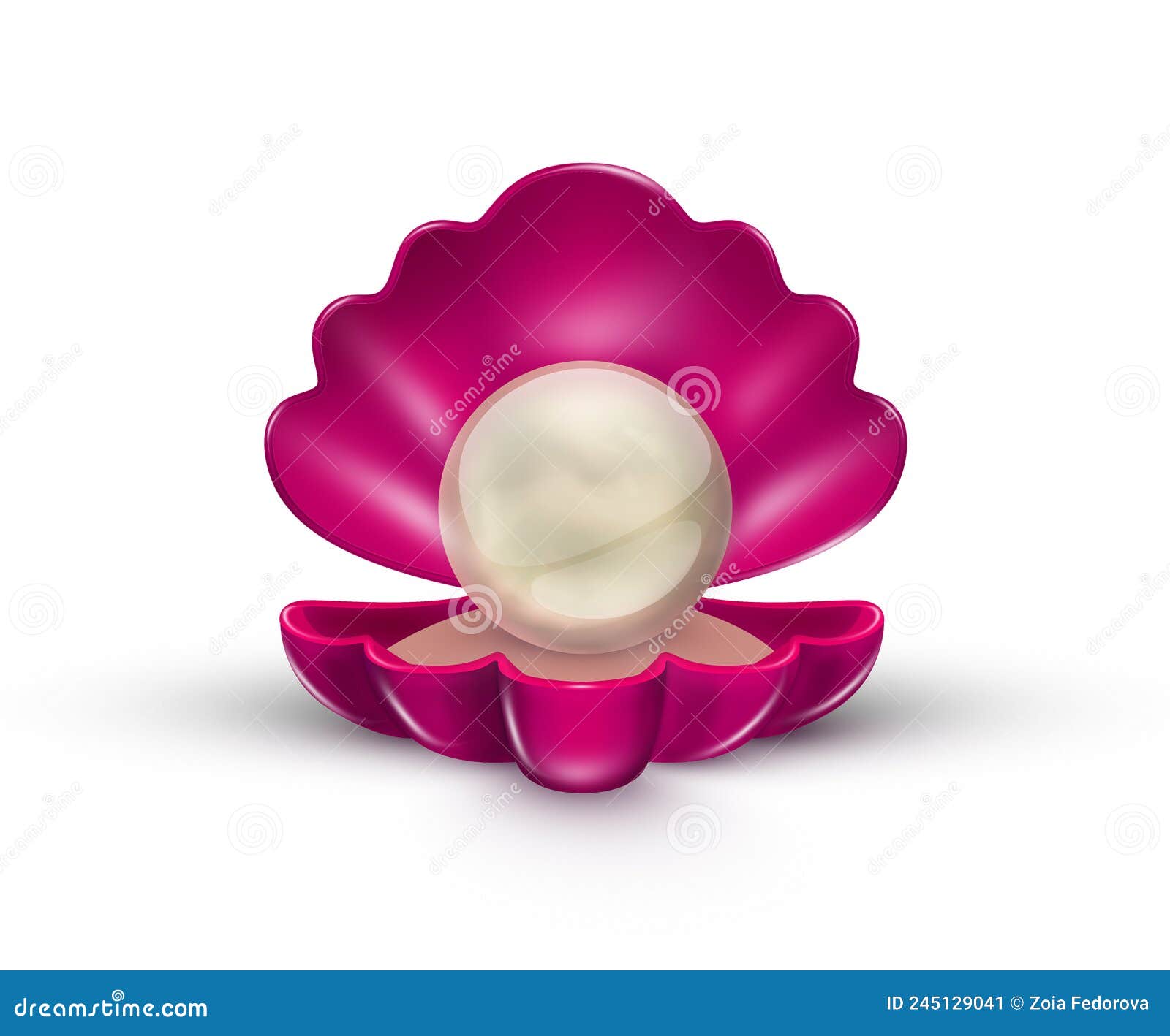 Pink Shell Cartoon | CartoonDealer.com #147140563