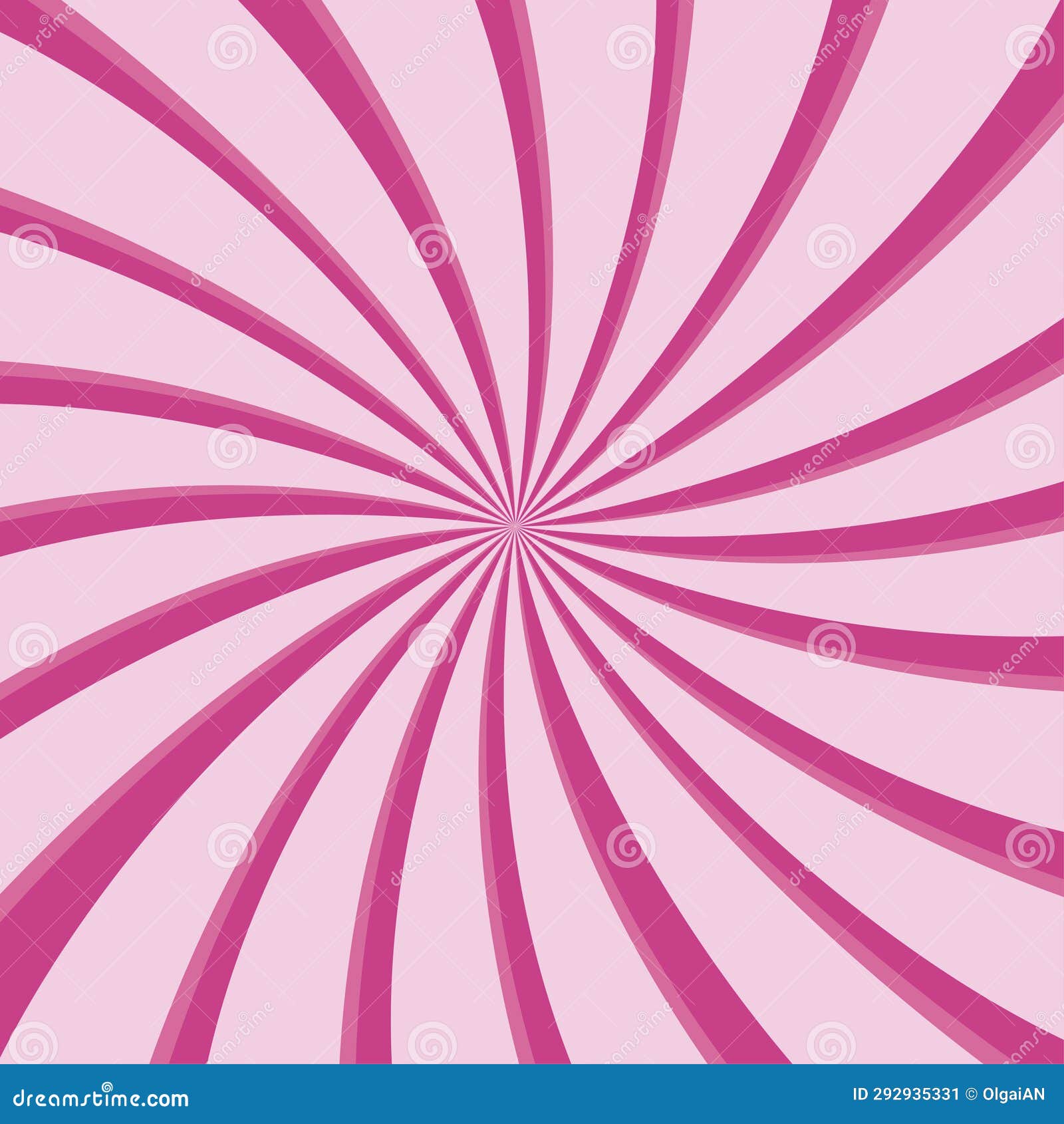 Bright Pink Sun Rays Background.Rays Background in Retro Style. Vector ...