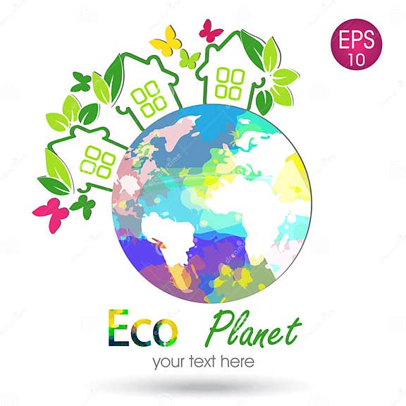 Bright Planet Earth stock vector. Illustration of planet - 72492741