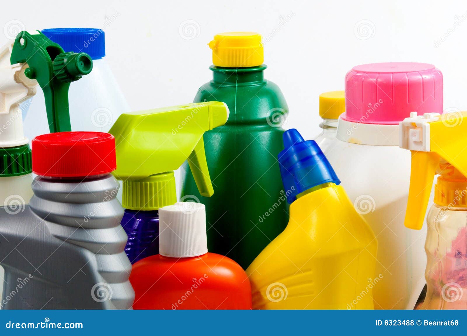 Bright Plastic Bottles stock photo. Image of poison, colorful - 8323488