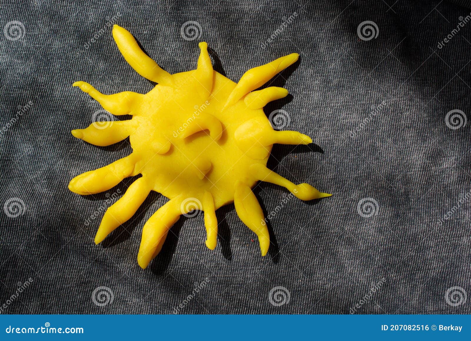 Bright Plasticine Sun at Grey Background Stock Photo - Image of color ...