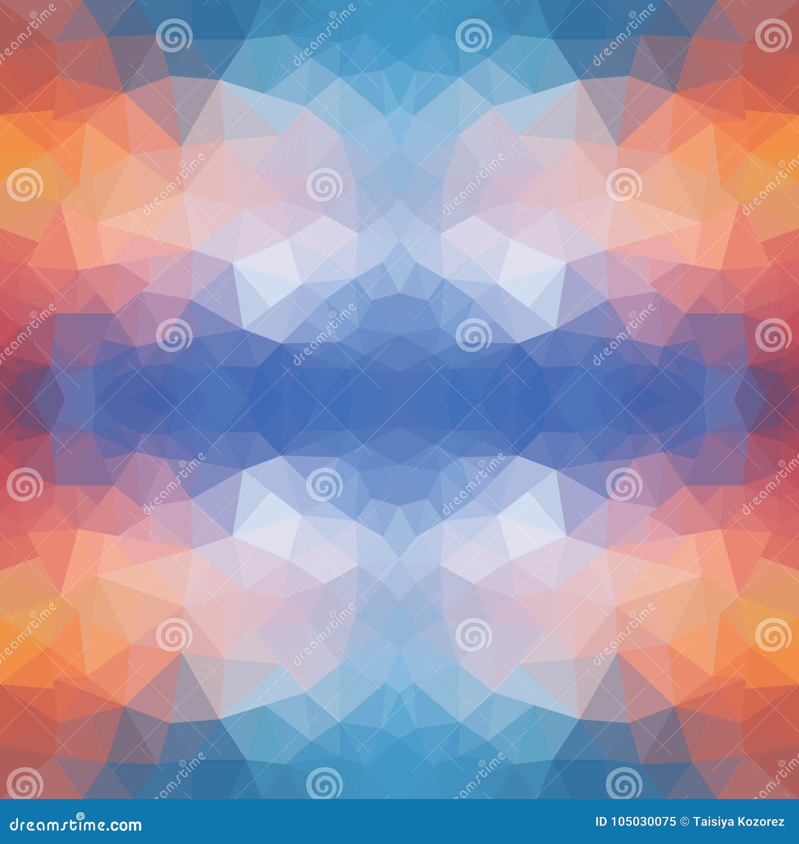 Bright Polygon Texture of Sea Sunset for Modern Design. Vector ...