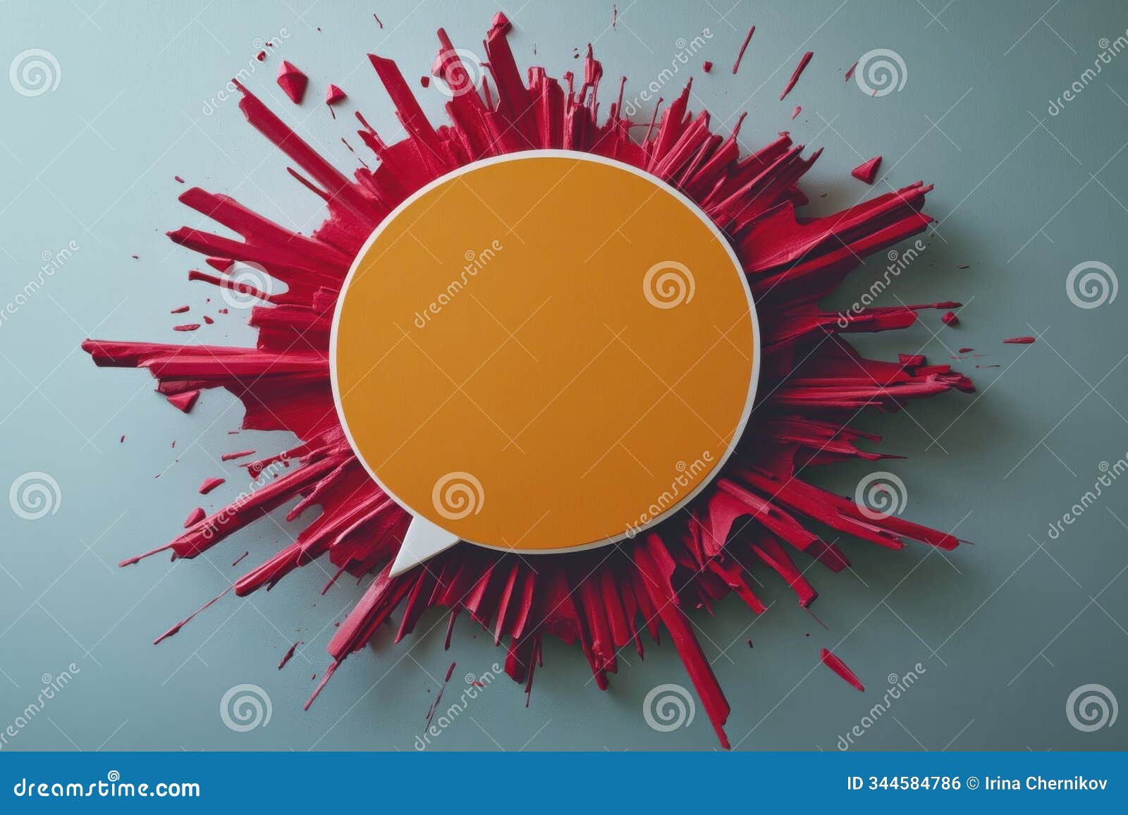 Bright Pop Art Explosion Concept with Minimalistic Design for Modern ...