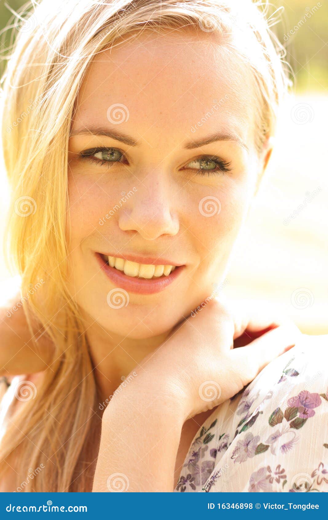 Bright portrait stock photo. Image of cheerful, green - 16346898