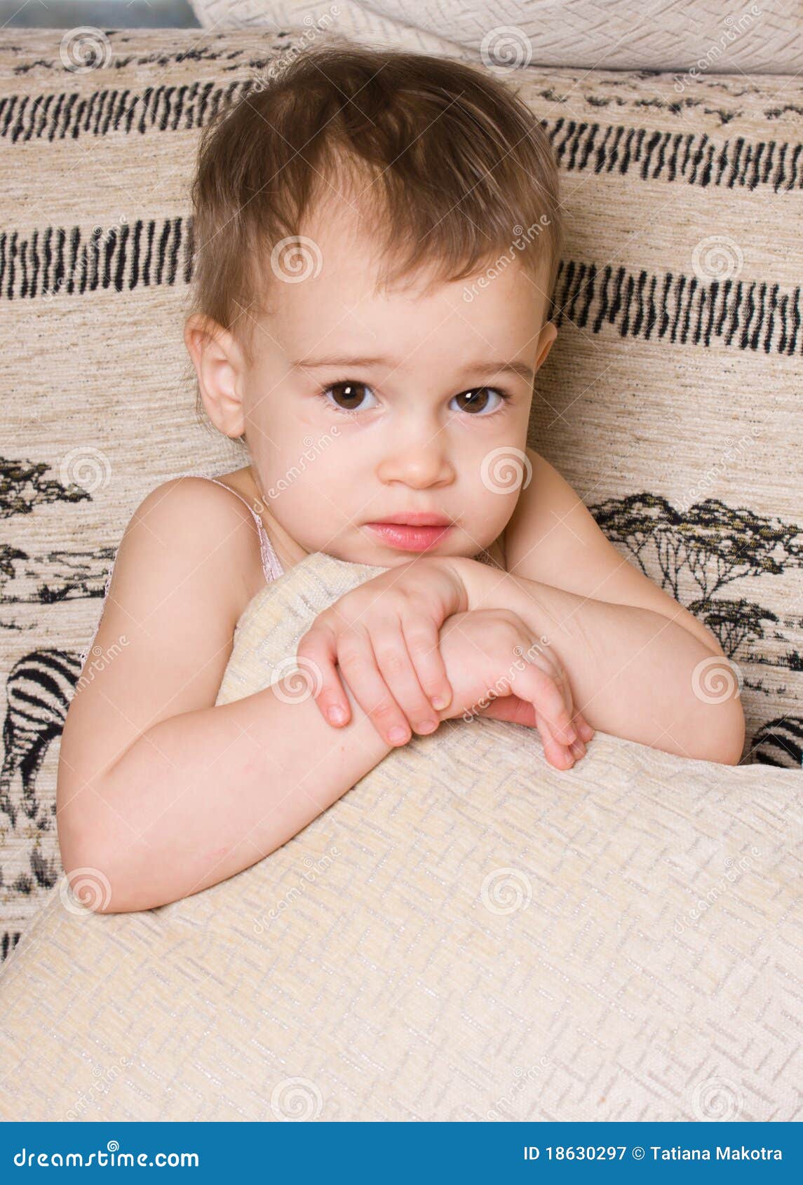 Bright Portrait of Adorable Baby Stock Image - Image of beautiful, head ...