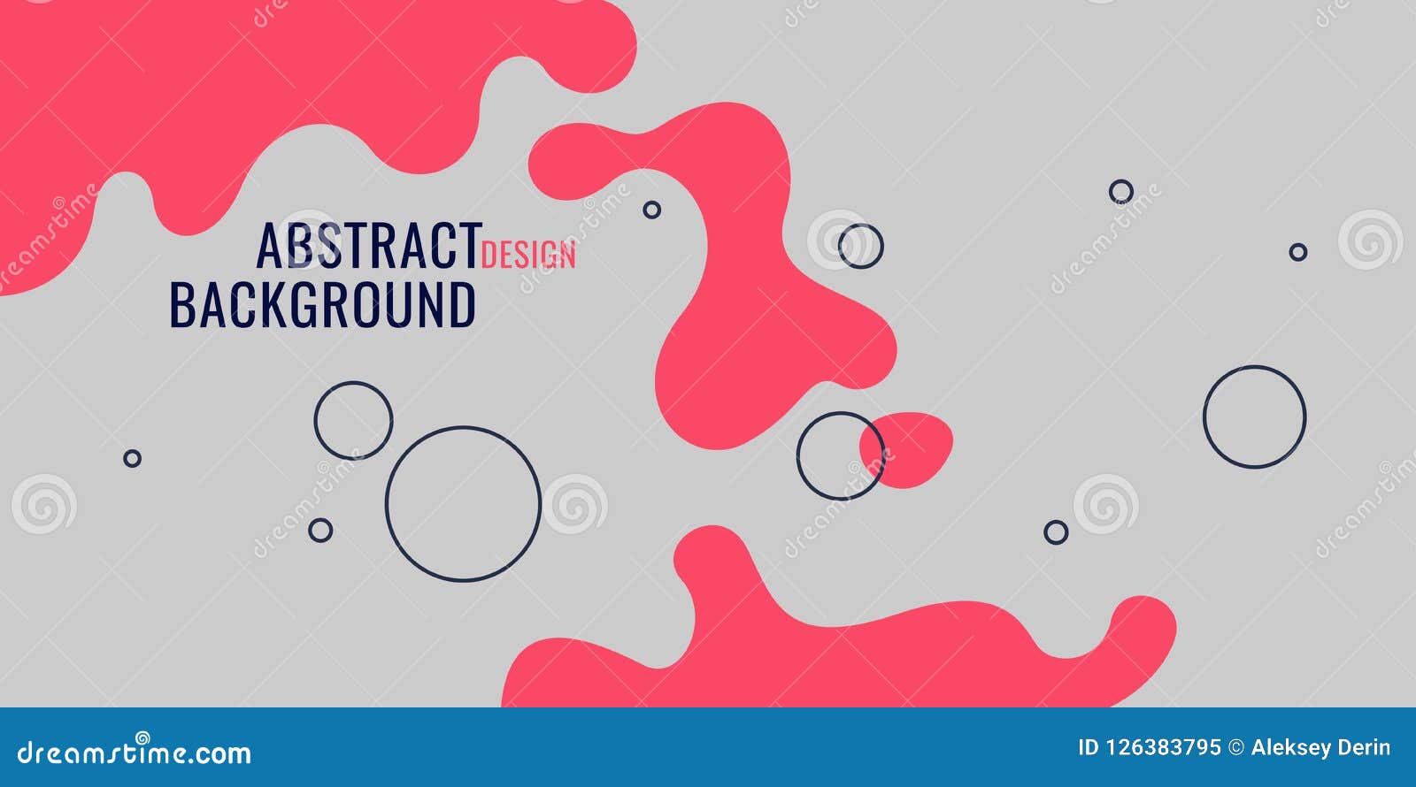 Bright Poster with Dynamic Waves. Vector Illustration in Minimal Style ...