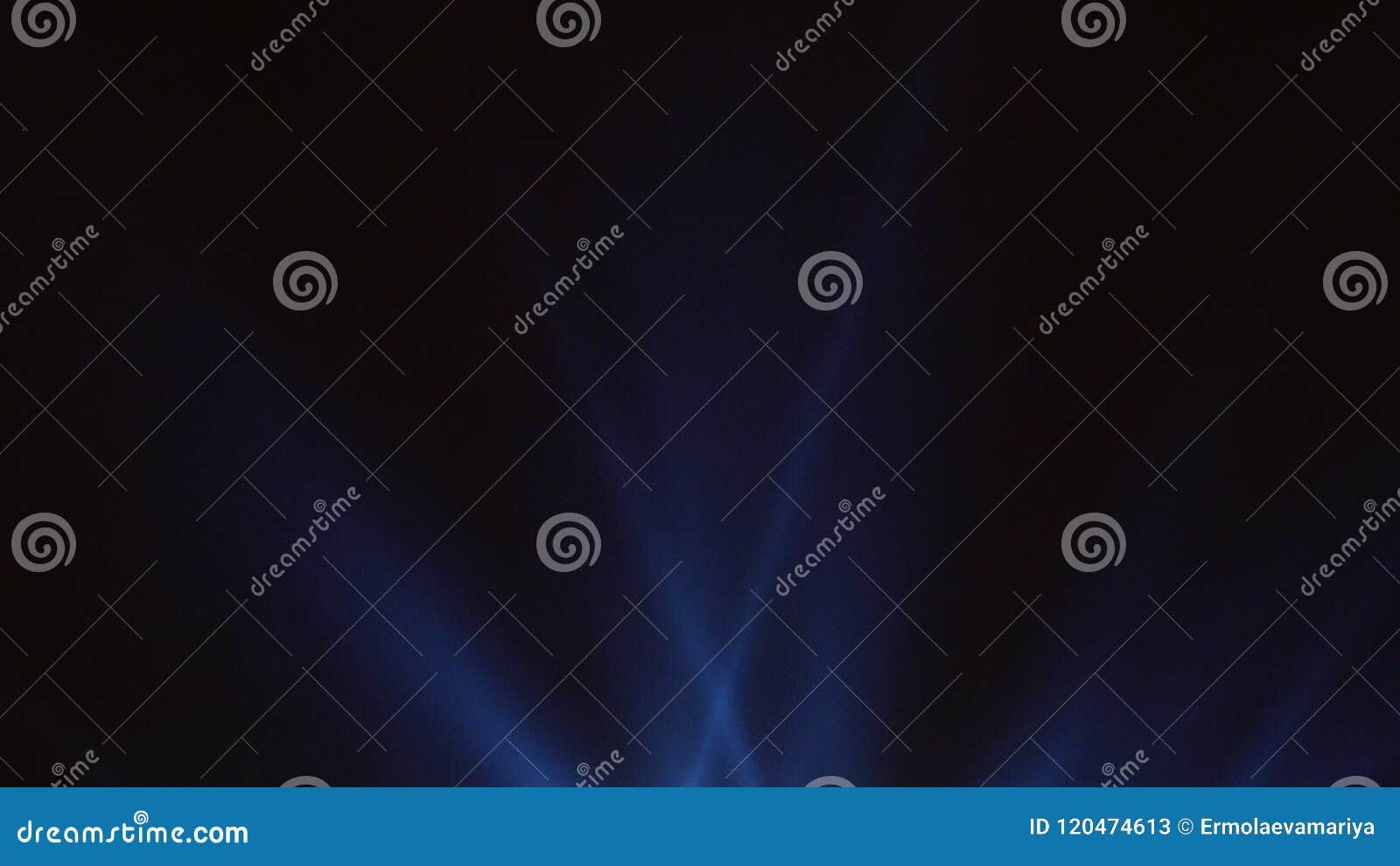 Bright Projector Blue Lights at Dark Night Stock Image - Image of blue ...