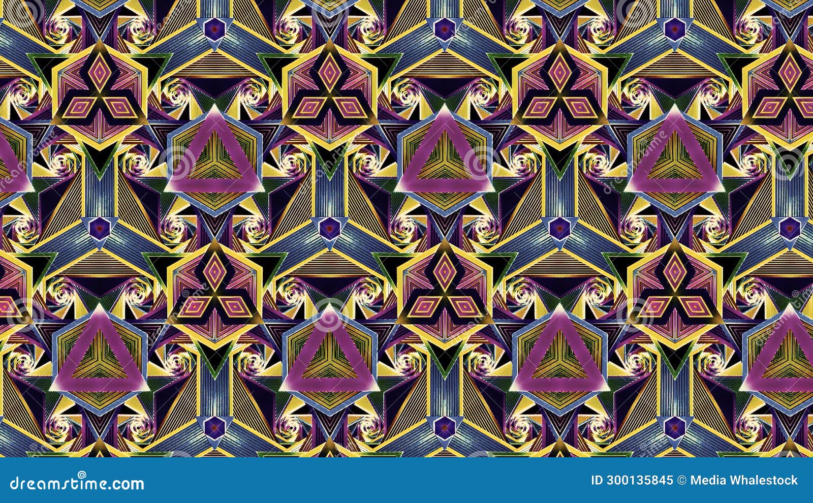 Bright Psychedelic Pattern with Flashing Figures. Motion Stock Image ...