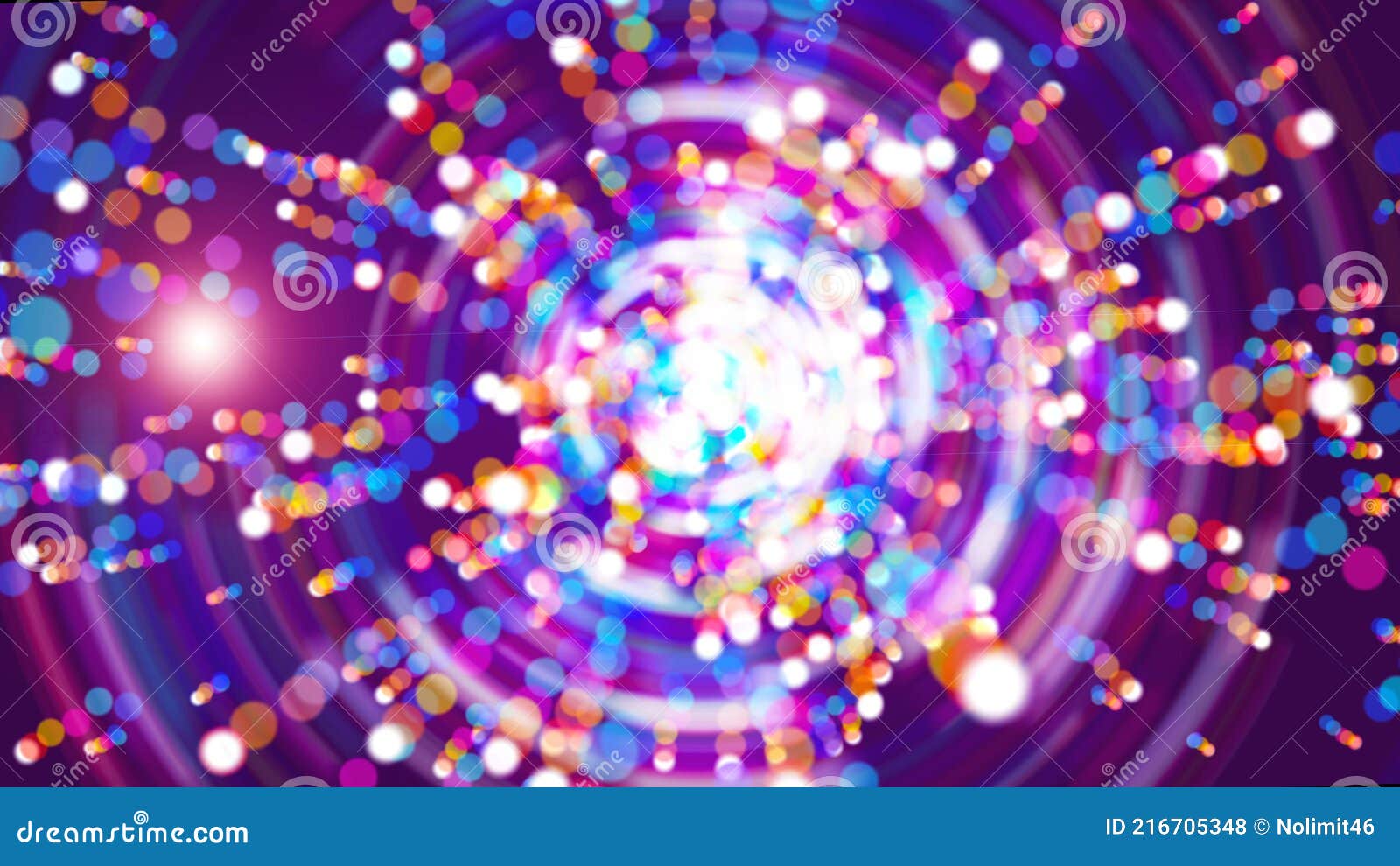 Bright Purple Abstract Flash in the Space, Modern Computer Generated ...