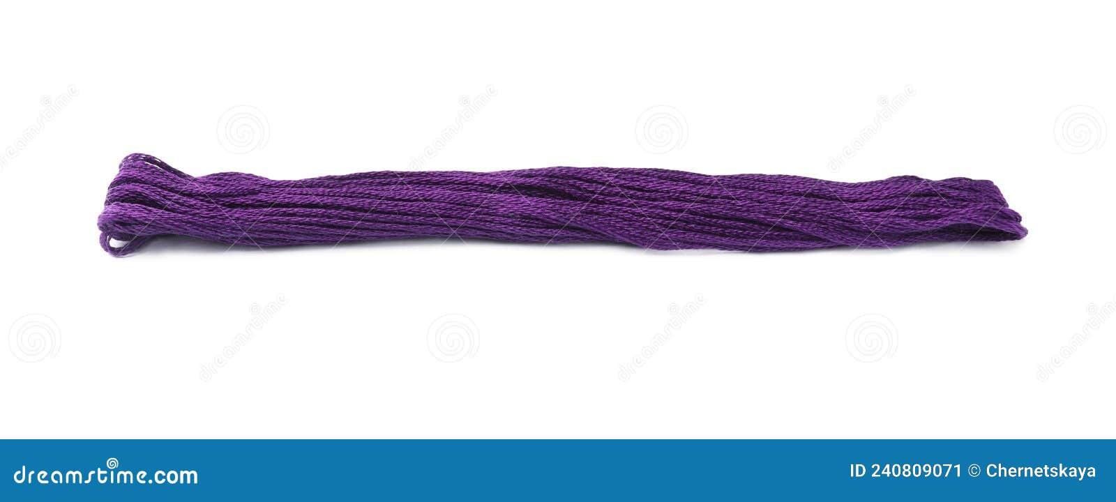 Bright Purple Embroidery Thread on White Background Stock Image - Image ...