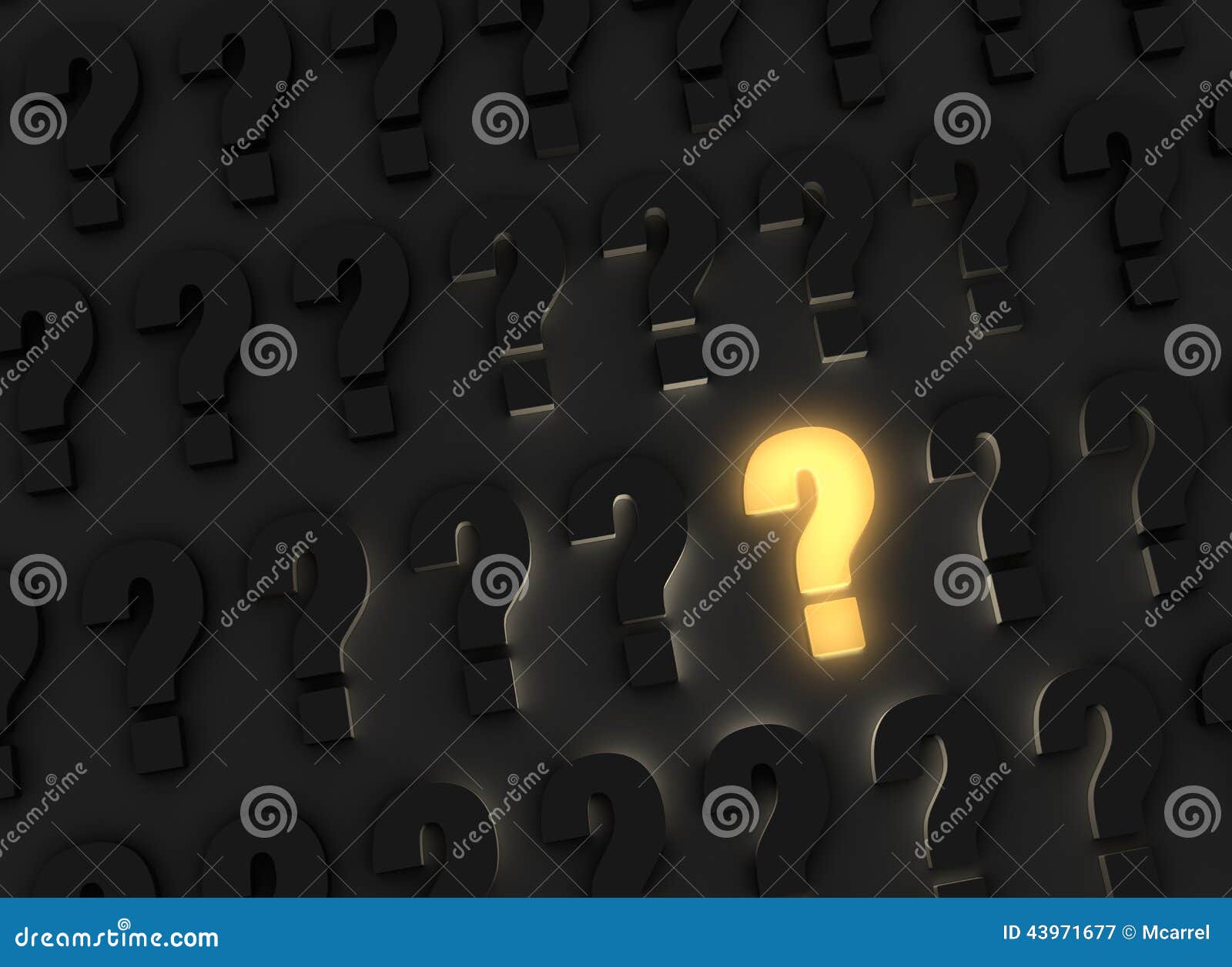 Bright Question stock illustration. Illustration of doubt - 43971677