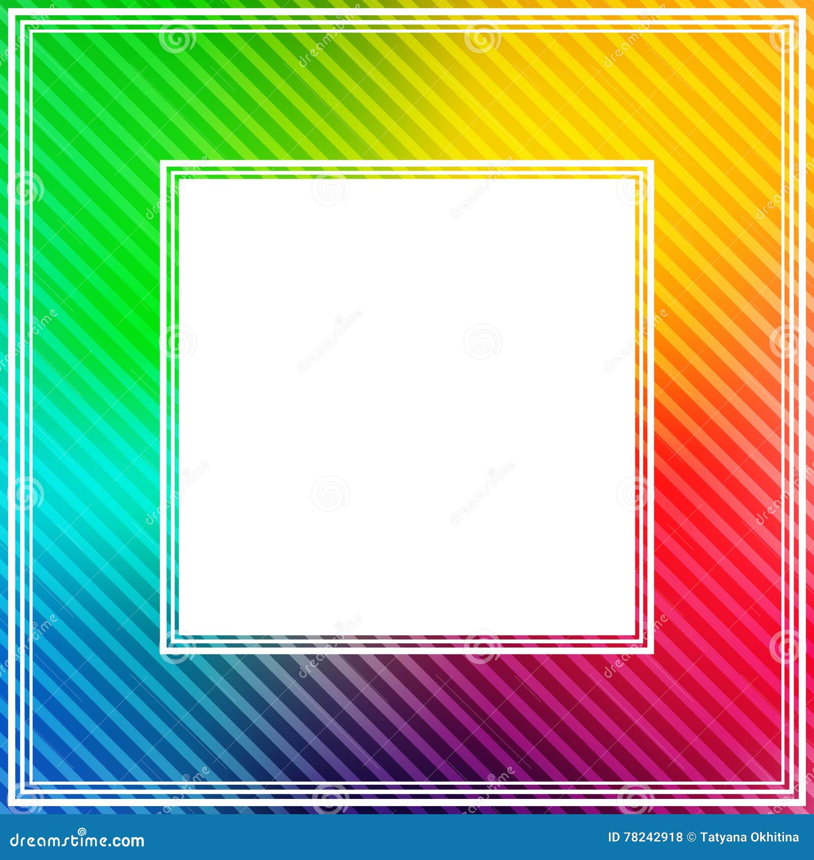 Bright rainbow border stock illustration. Illustration of drawing ...