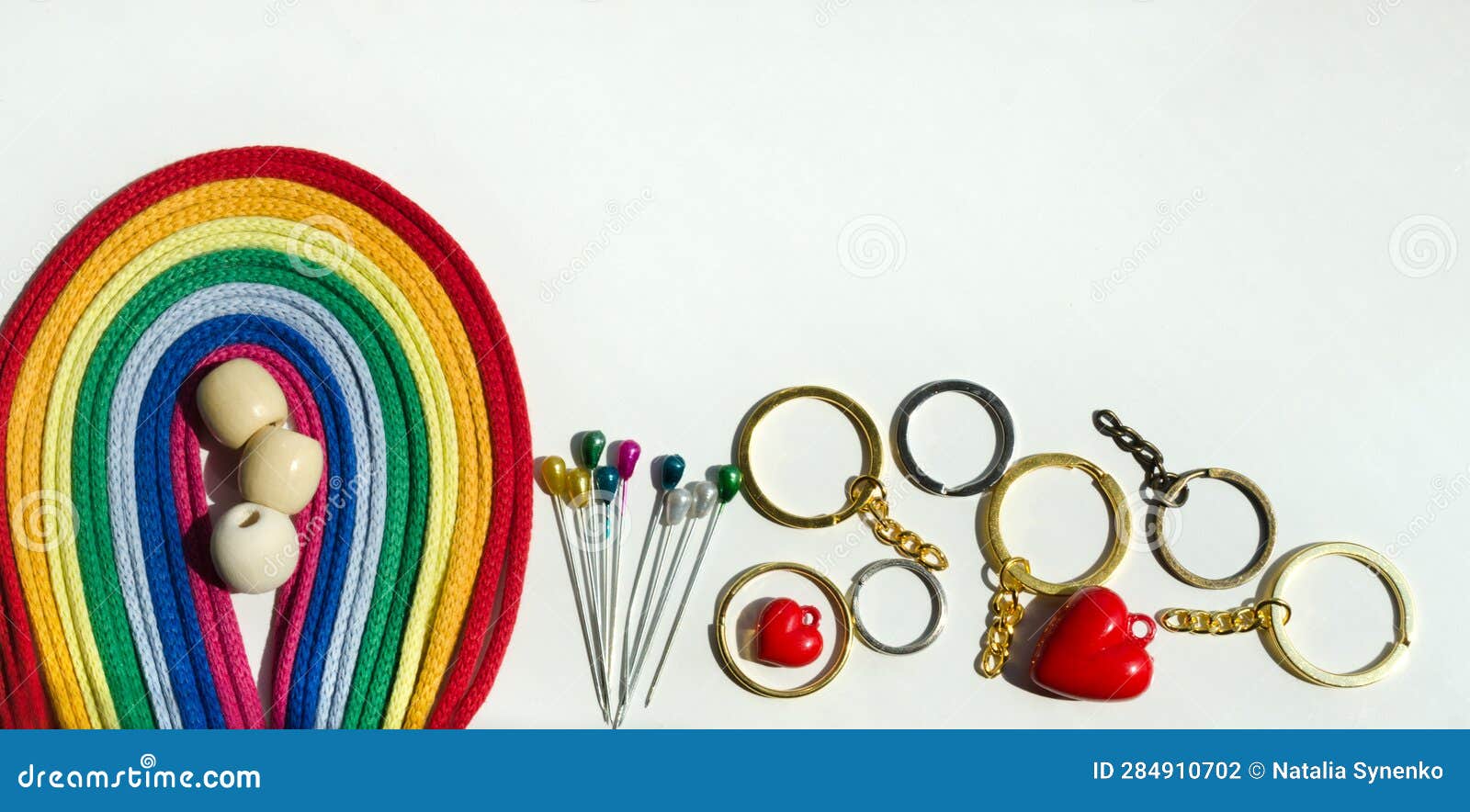Bright Rainbow Palette of Multi-colored Cotton Threads, Hooks and ...