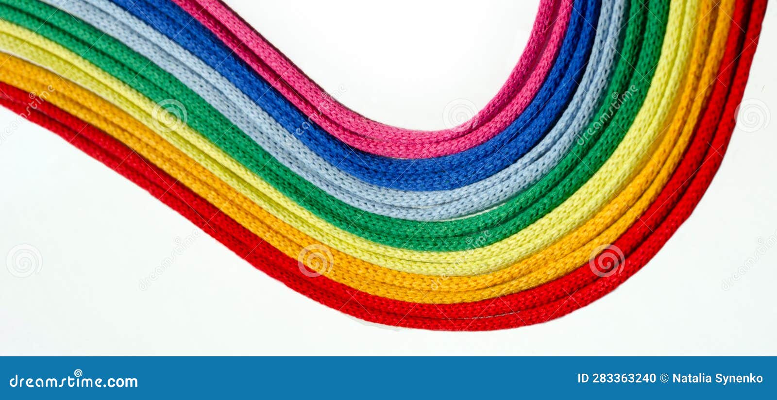 Bright Rainbow Palette of Multi-colored, Cotton Threads for Macrame on ...