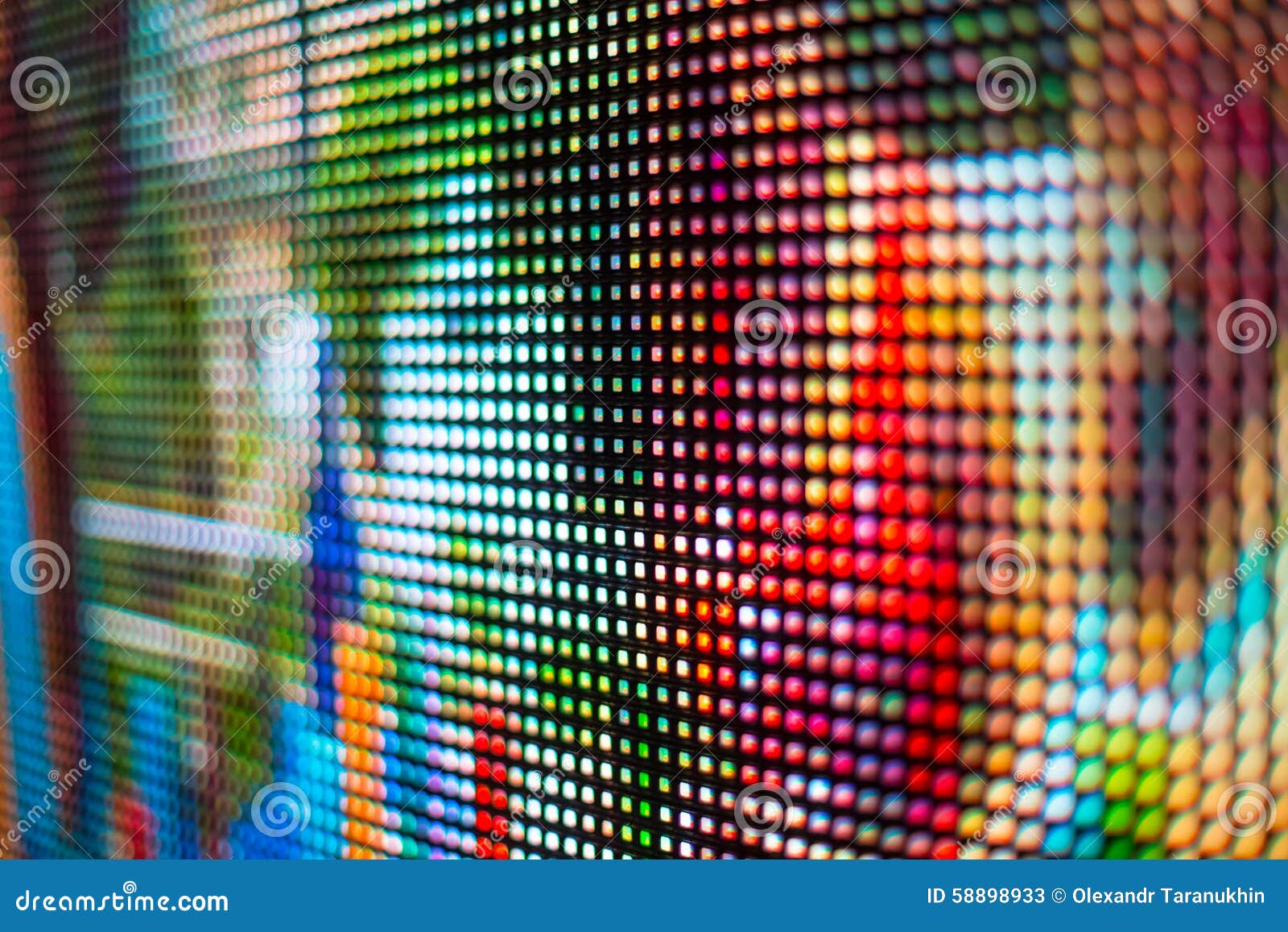 Bright Rainbow Smd LED Screen Stock Image - Image of technology ...