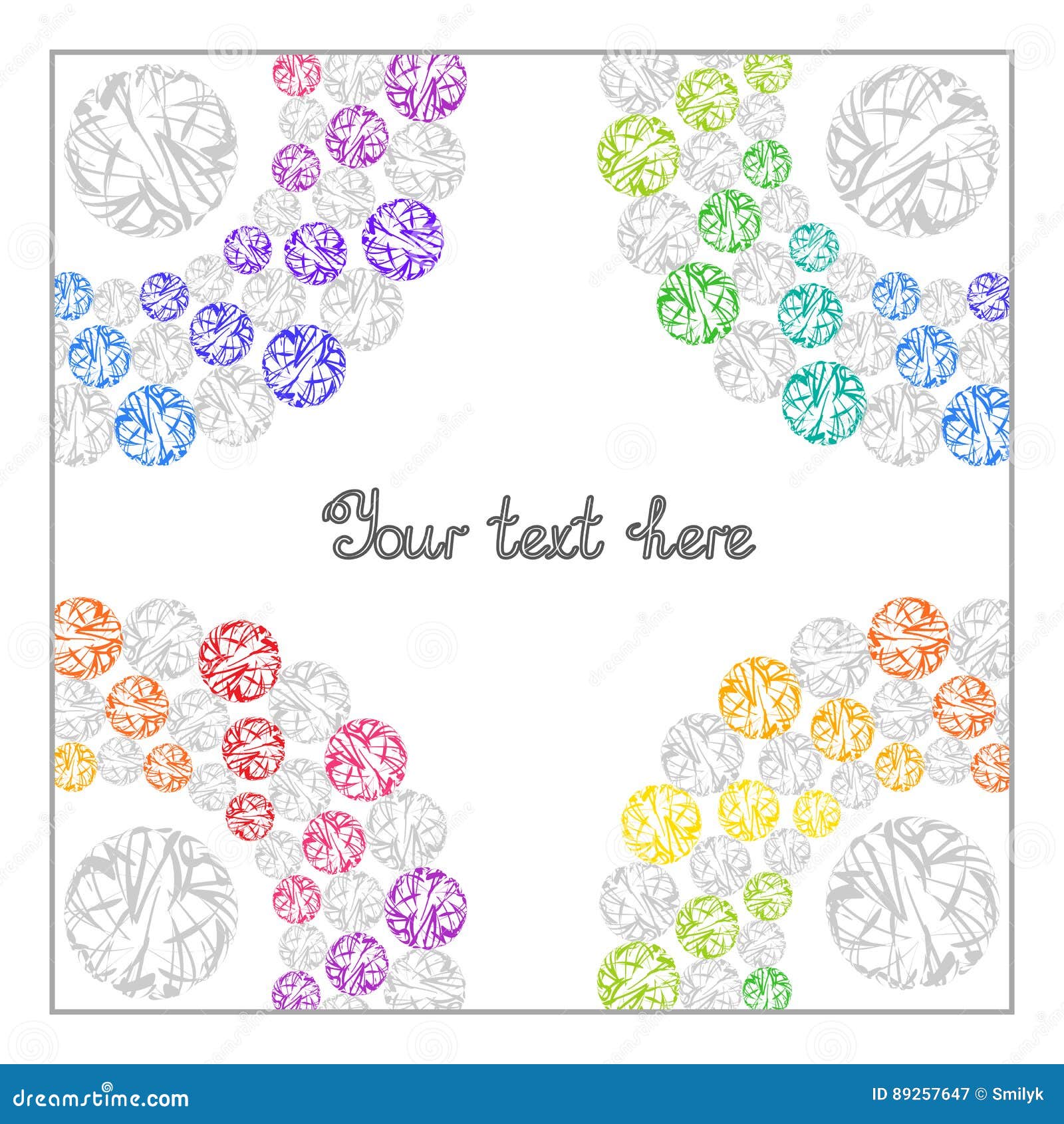Bright Rainbow Templates for Text, Presentation, Cover. Stock Vector ...