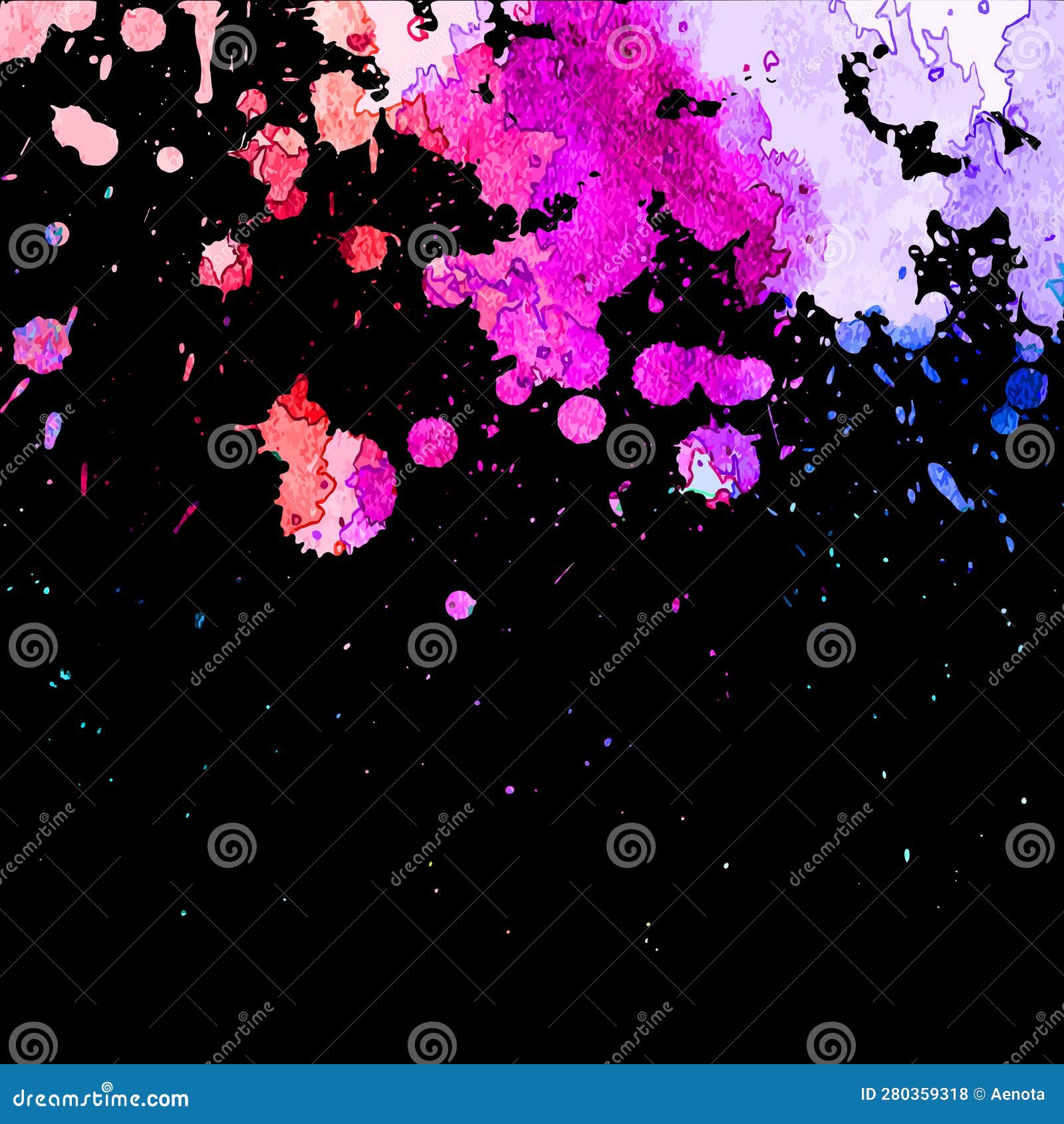 Bright Rainbow Vector Watercolor Splash Stock Vector - Illustration of ...