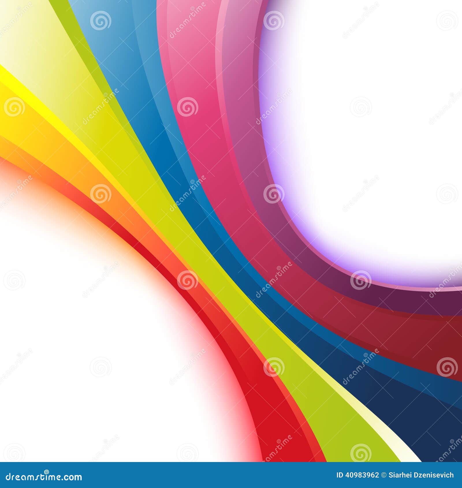 Bright Rainbow Wave Background Stock Vector - Illustration of holiday ...