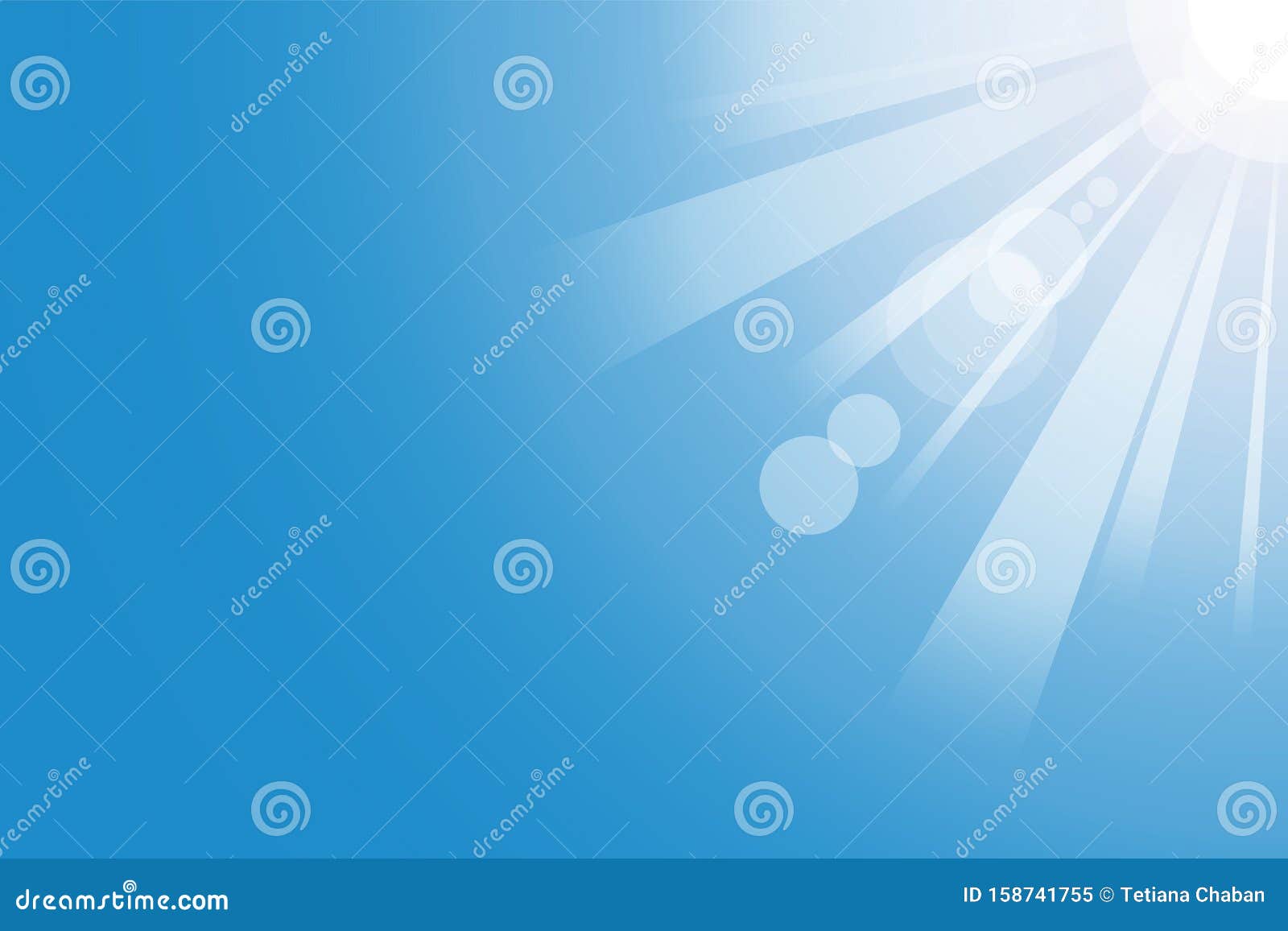 Bright Ray Abstract and Light Blue Background, Vector and Illustration ...