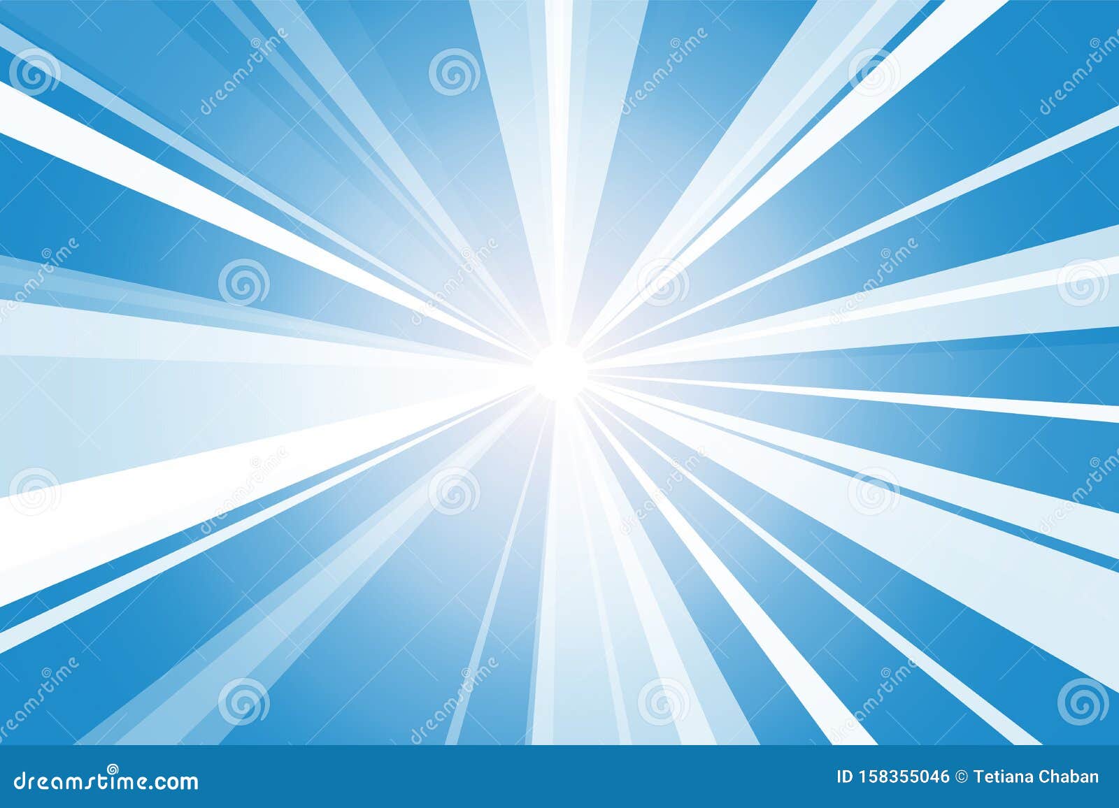 Bright Ray Abstract and Light Blue Background, Vector and Illustration ...