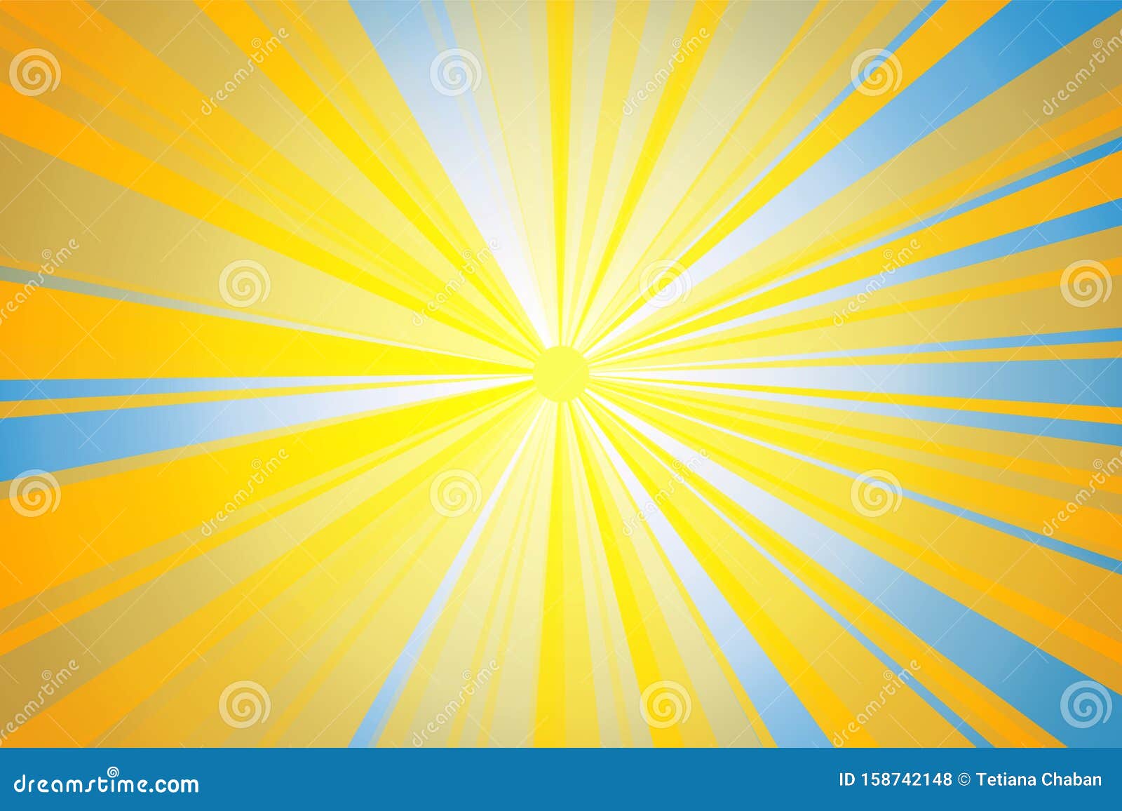 Bright Ray Abstract and Light Blue Background, Vector and Illustration ...