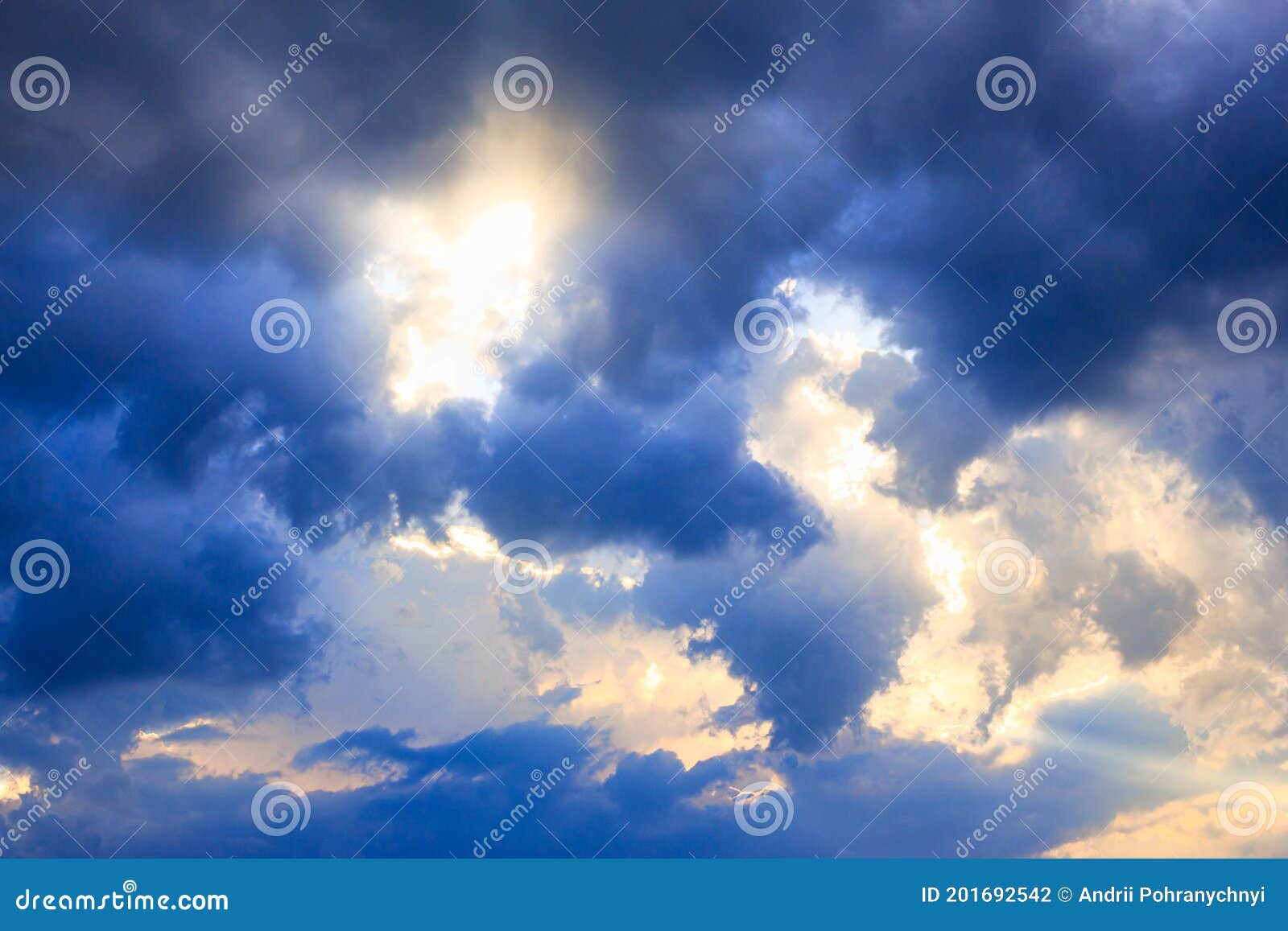 Bright Rays of the Evening Sun Religious Concept Symbolism of Hope ...