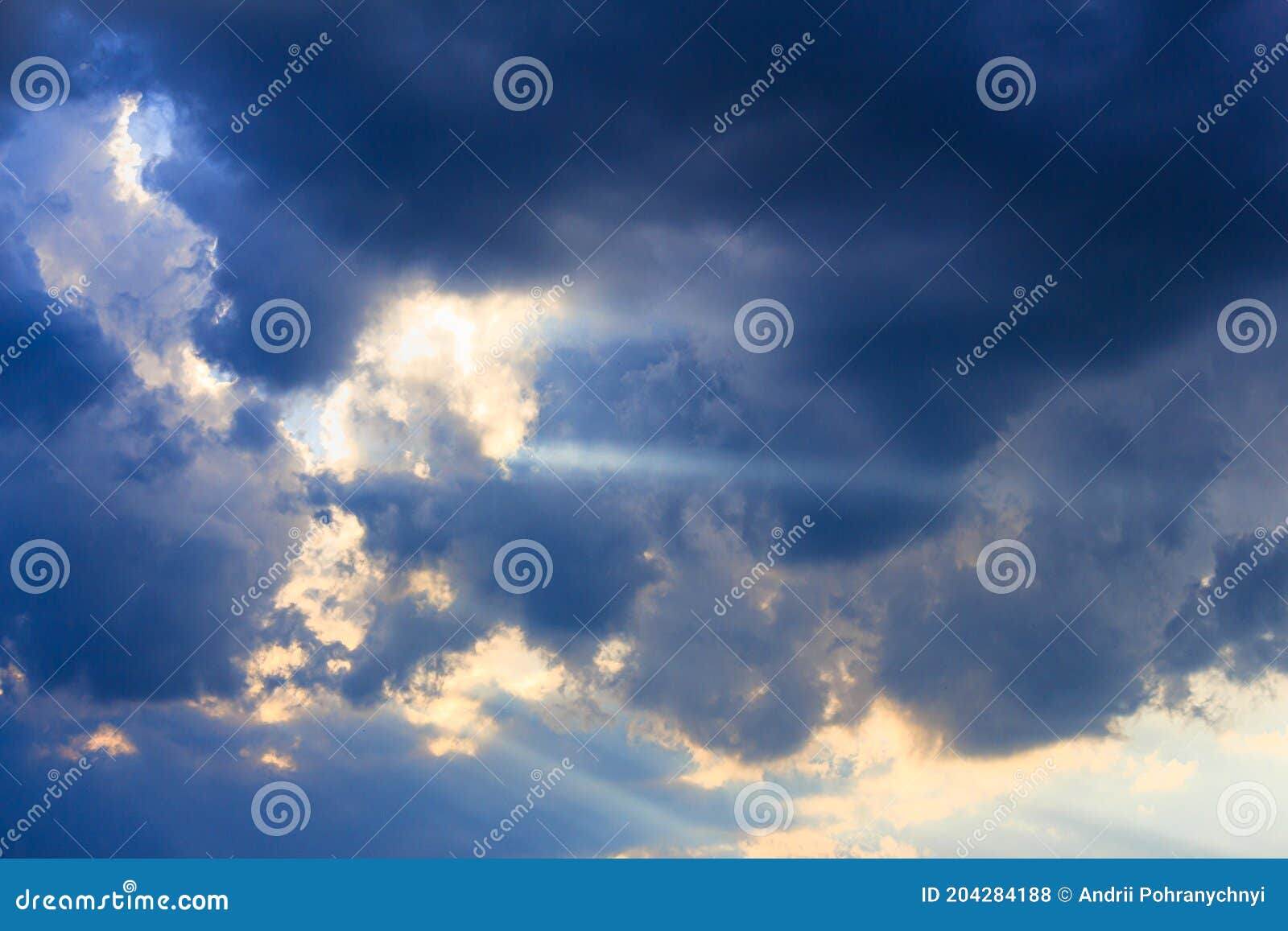 Bright Rays of the Evening Sun Religious Concept Symbolism of Hope ...