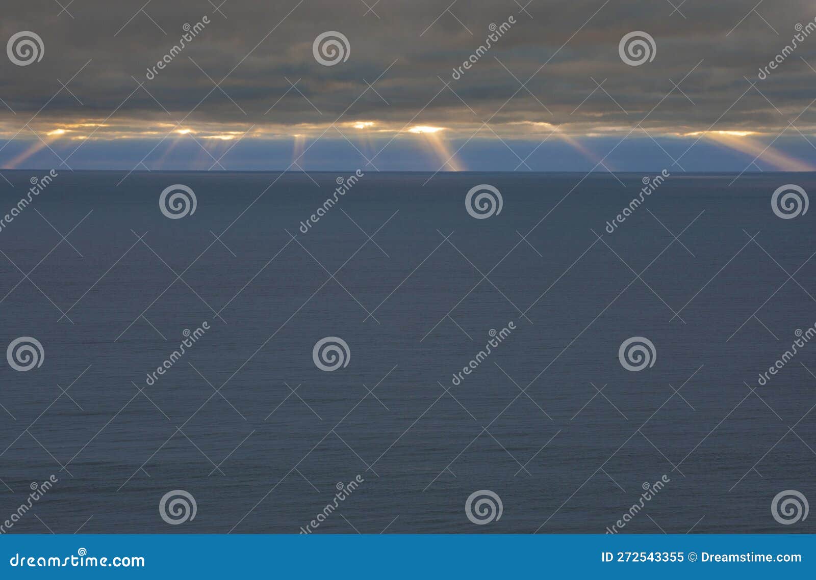 Bright Rays of Sun Coming through the Clouds Stock Image - Image of ...