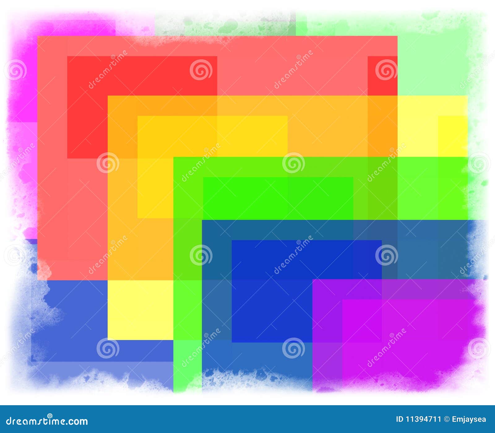 Bright Rectangles in White Frame Stock Illustration - Illustration of ...