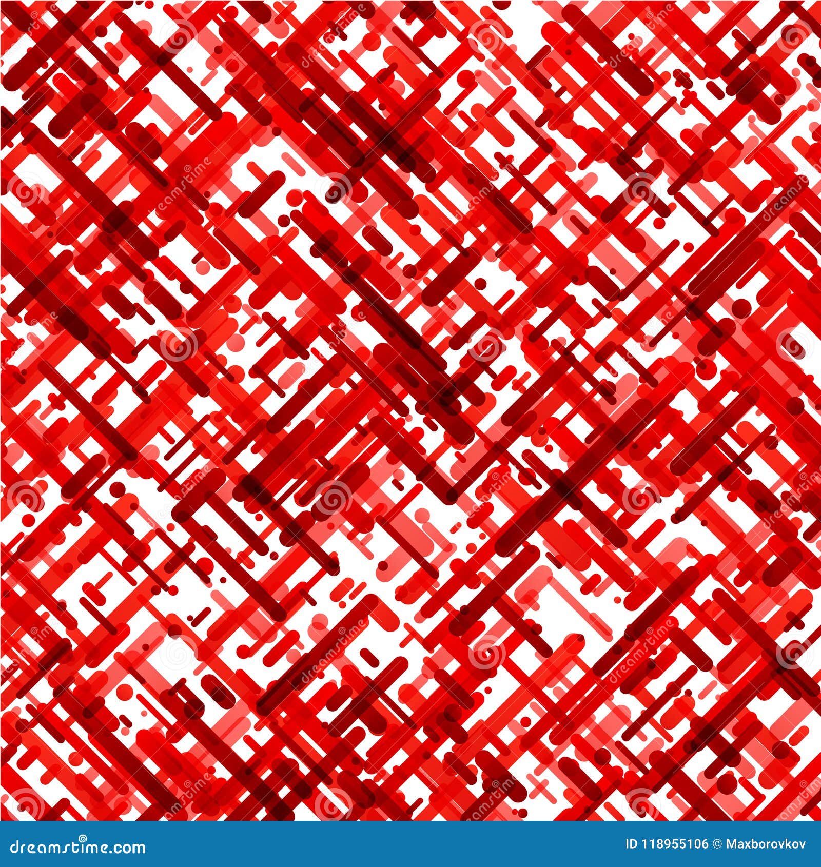 Red Abstract Pattern on White Background. Stock Vector - Illustration ...