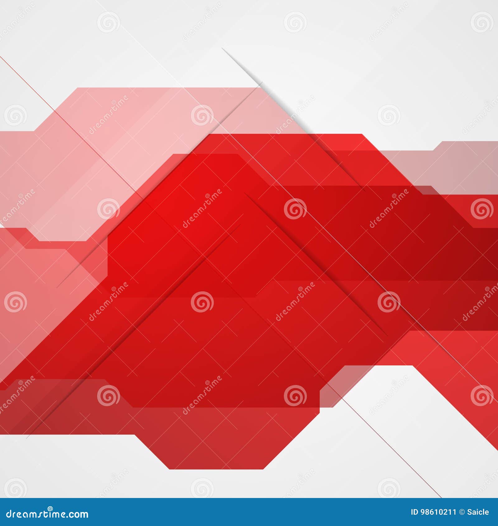 Bright Red Abstract Tech Background Stock Vector - Illustration of ...