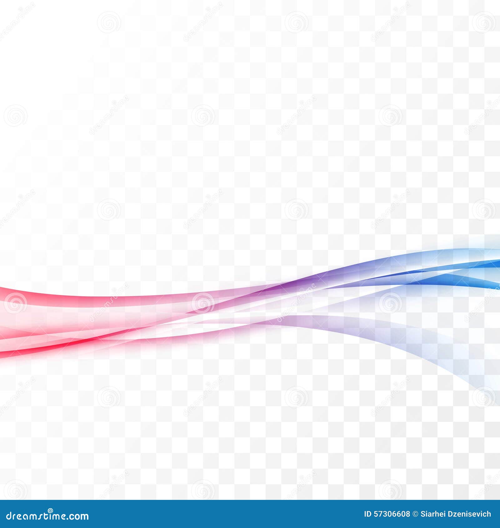 Bright Red Blue Smooth Border Swoosh Wave Stock Vector - Illustration ...