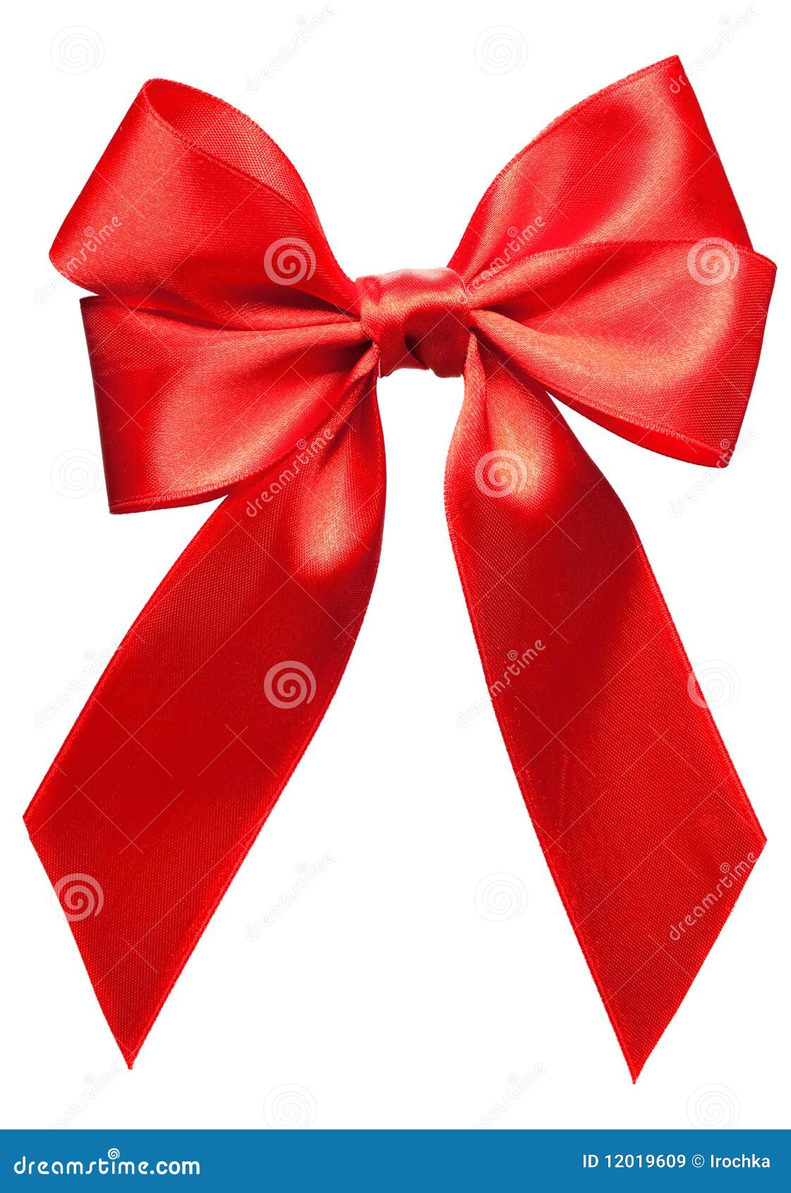 Bright red bow isolated stock image. Image of isolated - 12019609