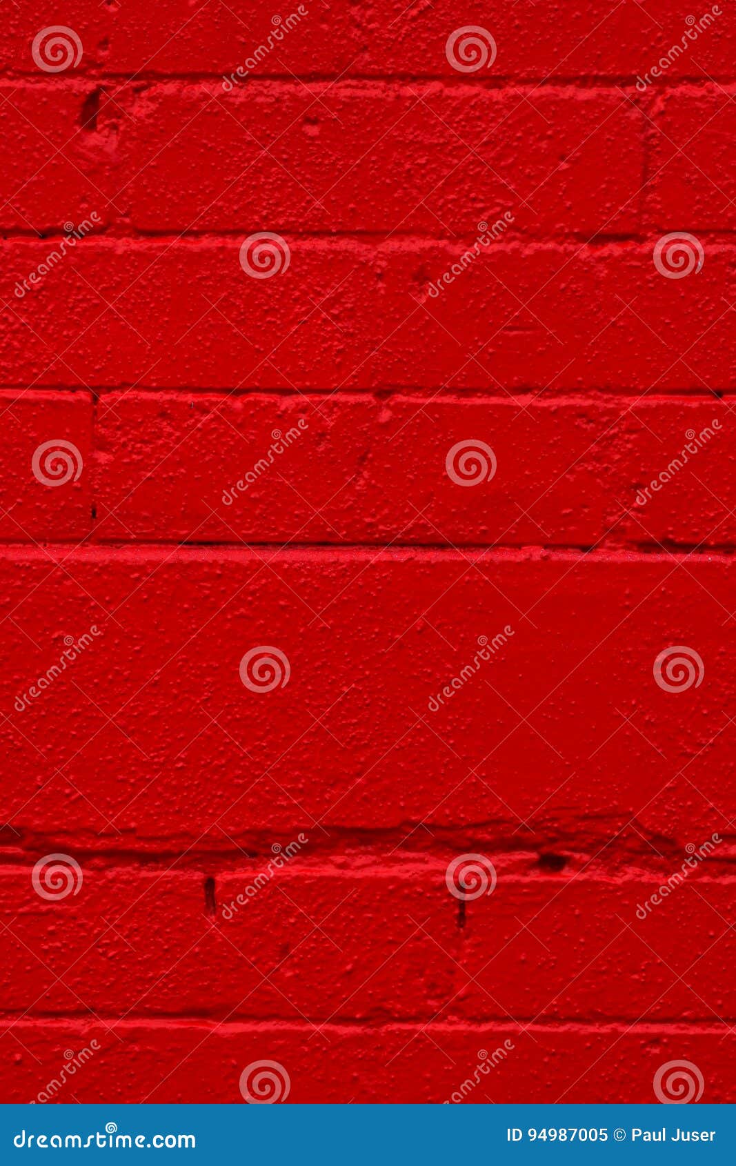 Bright Red Brick Wall stock image. Image of background - 94987005