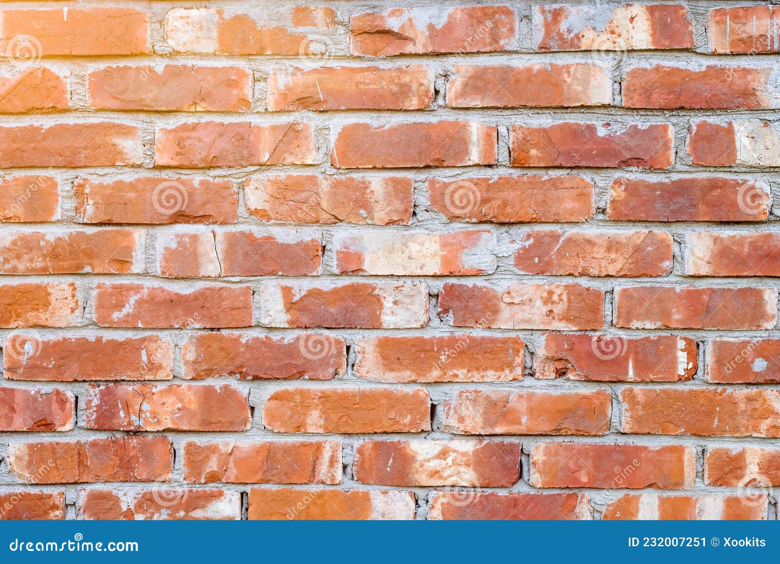 Bright Red Brick Wall Pattern Texture Background Stock Image - Image of ...