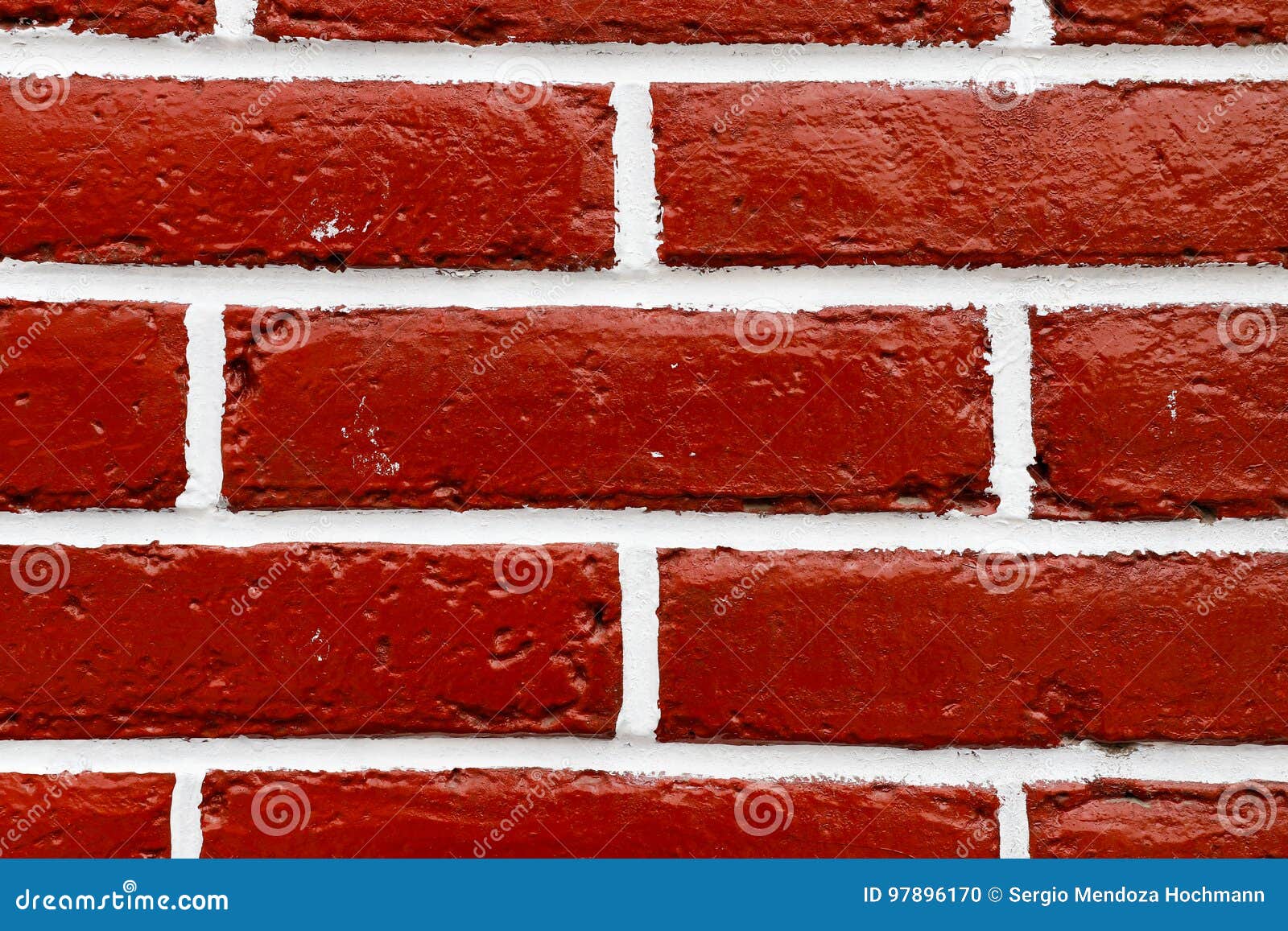 A Bright Red Brick Wall Texture Stock Photo - Image of backgrounds ...