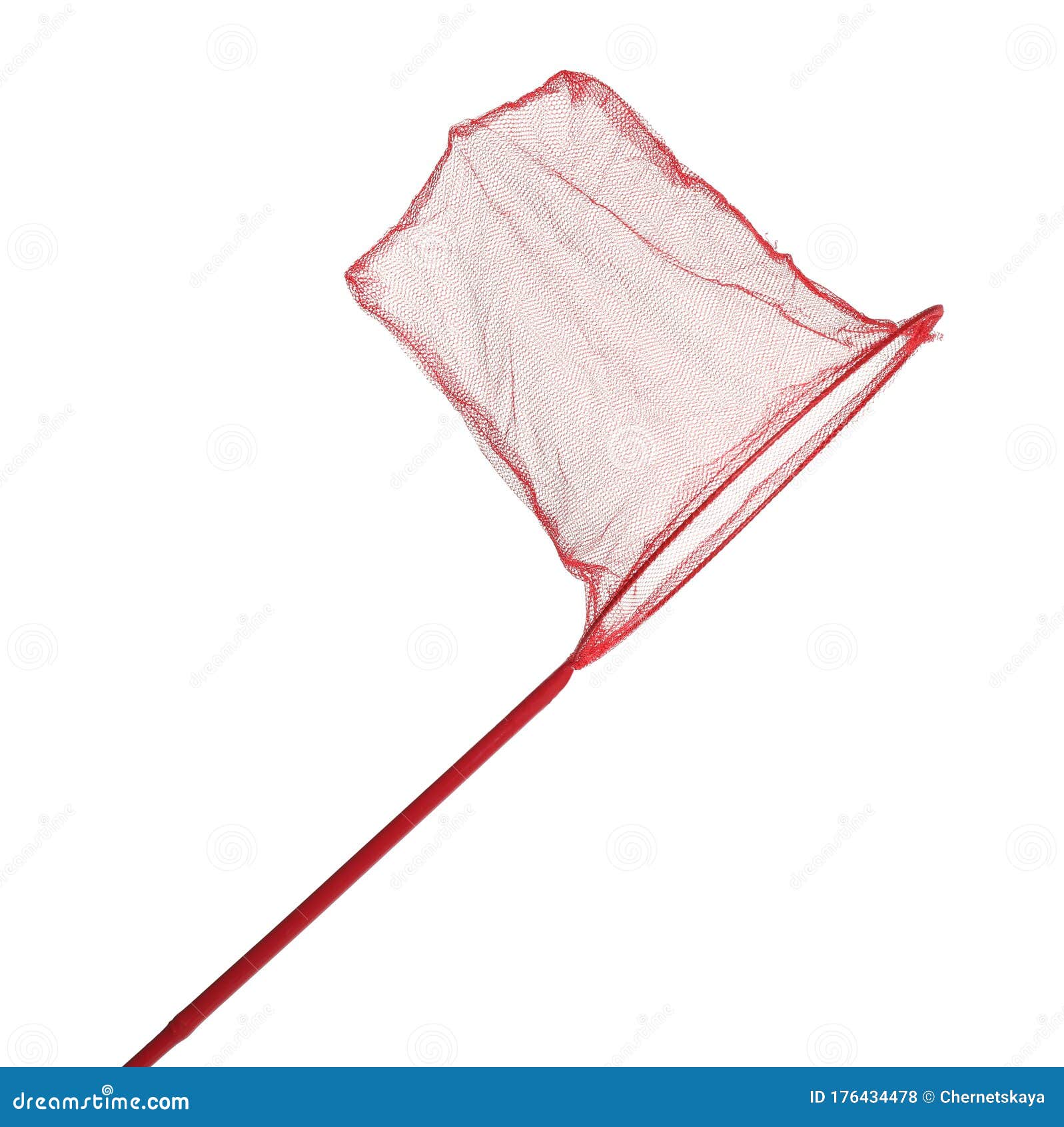 Bright Red Butterfly Net Isolated Stock Photo - Image of beauty ...