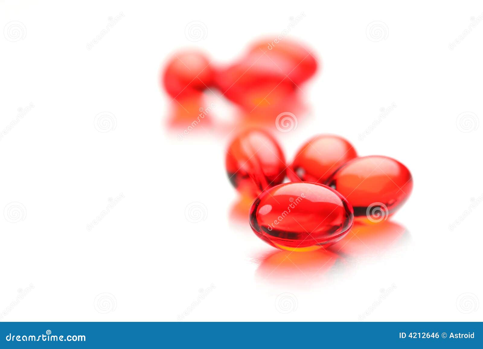 Bright Red Capsules stock photo. Image of health, analysis - 4212646
