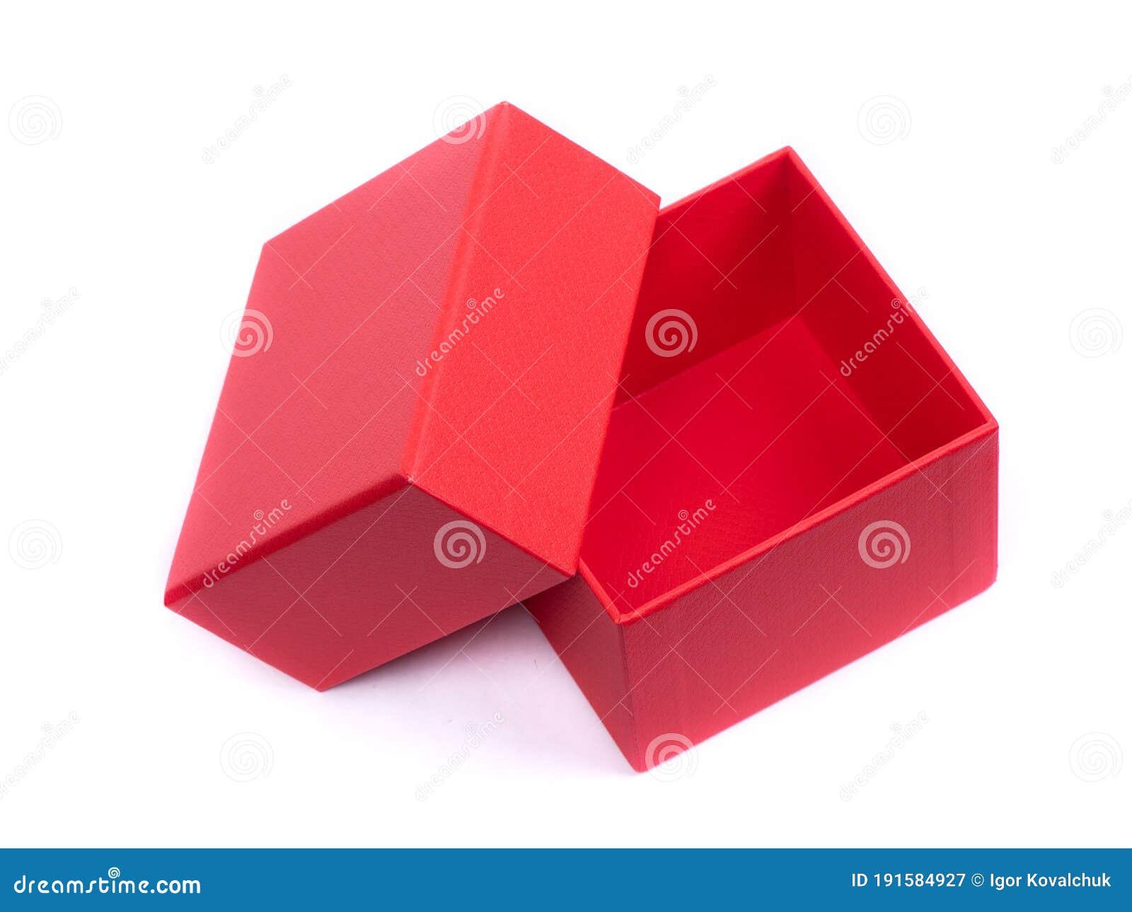 Bright Red Cardboard Gift Box Stock Image - Image of people, object ...