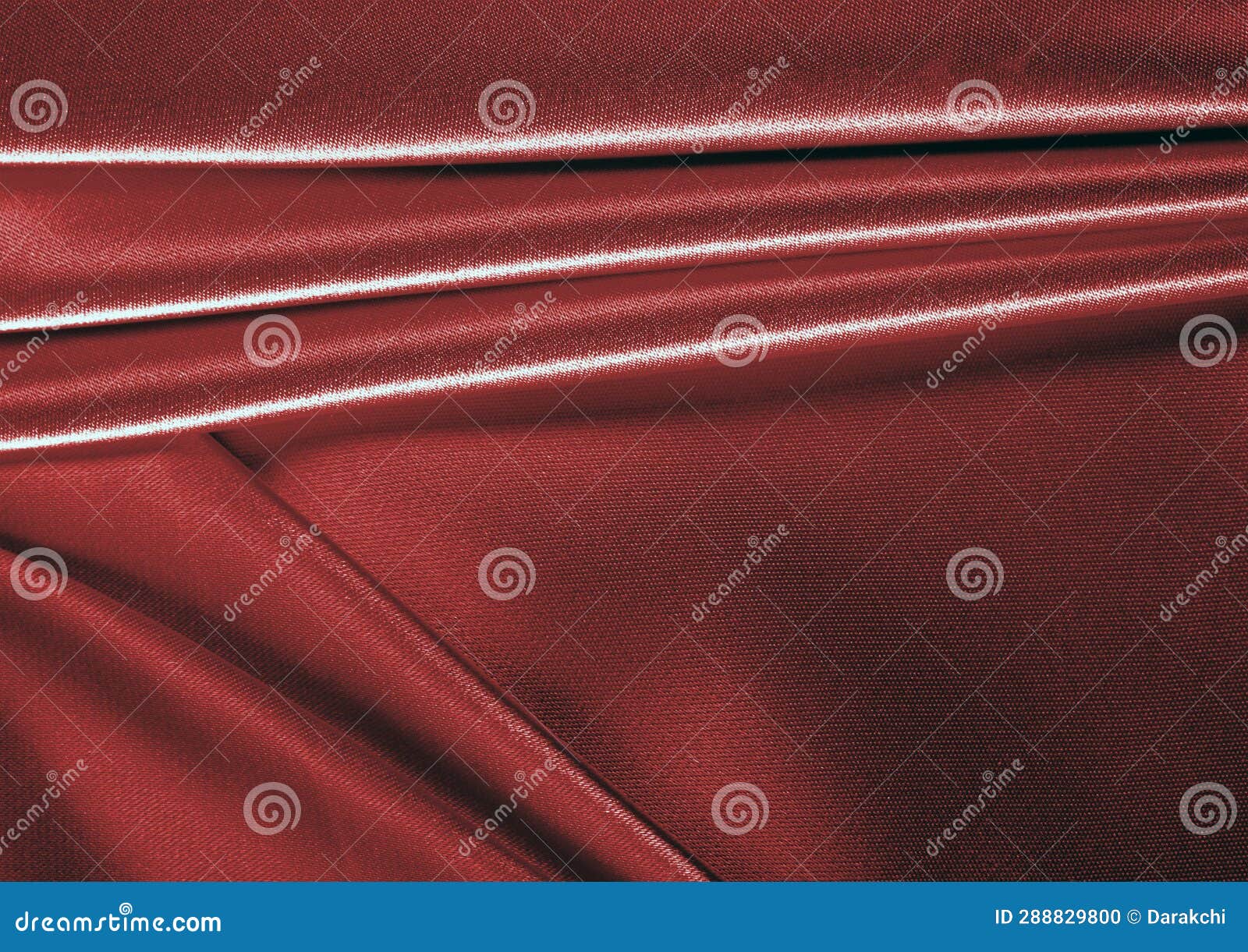 Bright Red Cloth Background. Natural Material Cover 3D Illustration ...