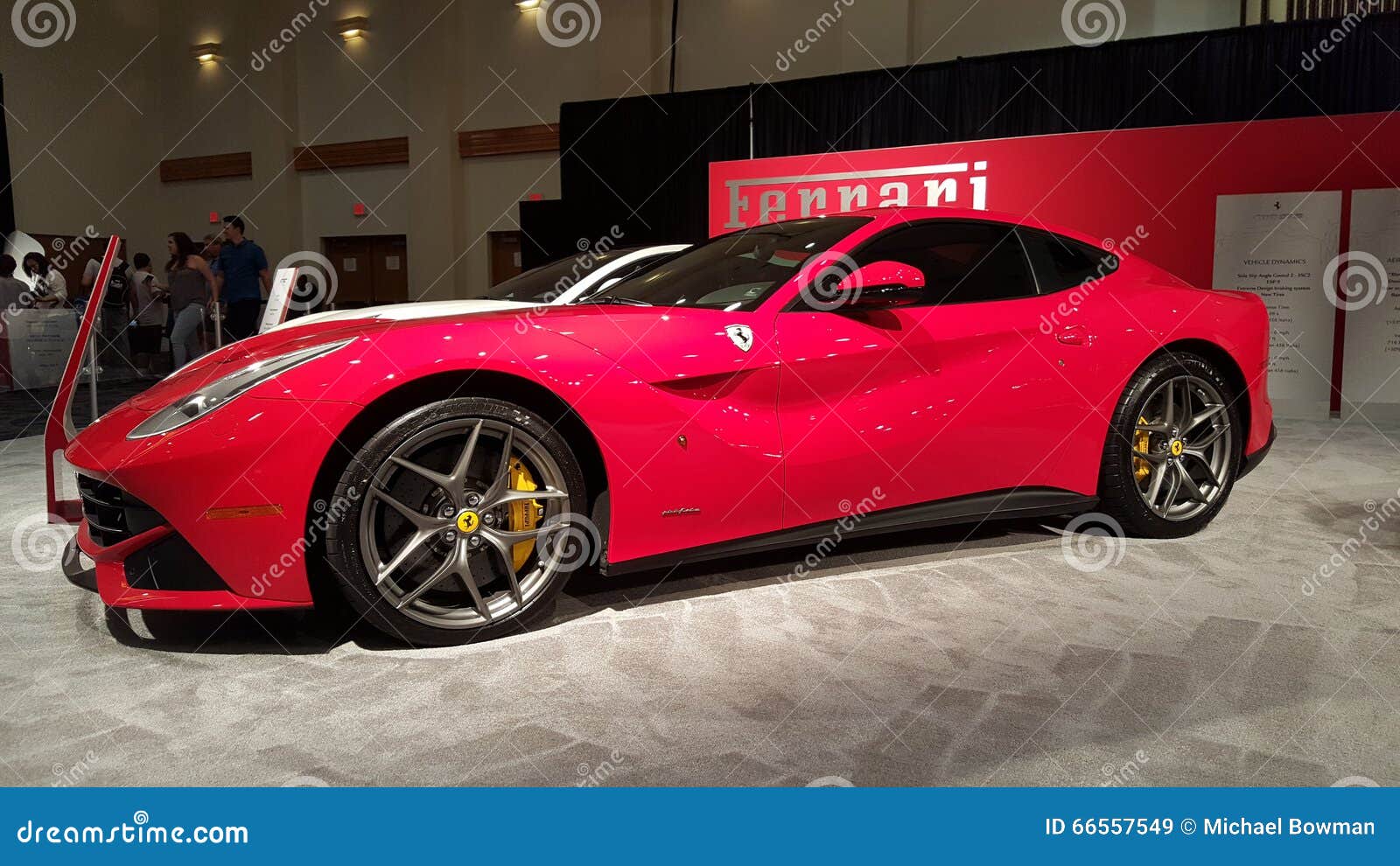 Bright Red Ferrari editorial stock image. Image of awesome - 66557549