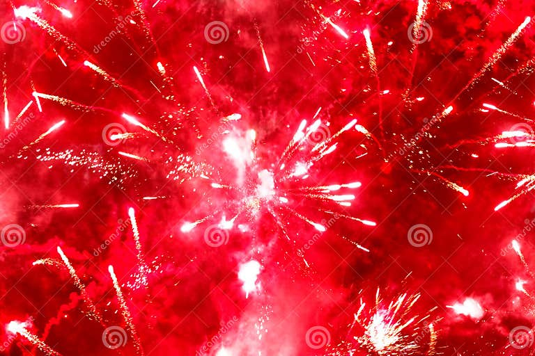Bright red firework stock photo. Image of sparks, abstract - 4496196
