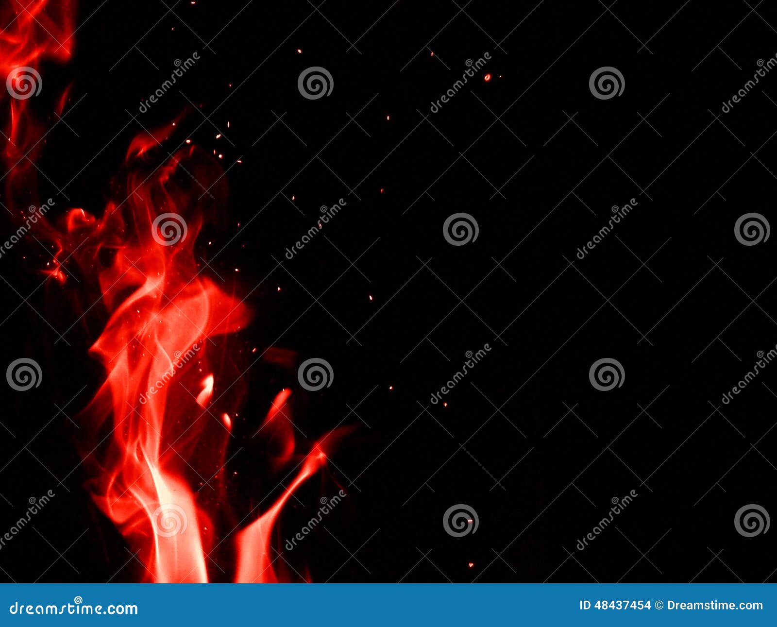 Bright red flames stock photo. Image of high, shot, danger - 48437454