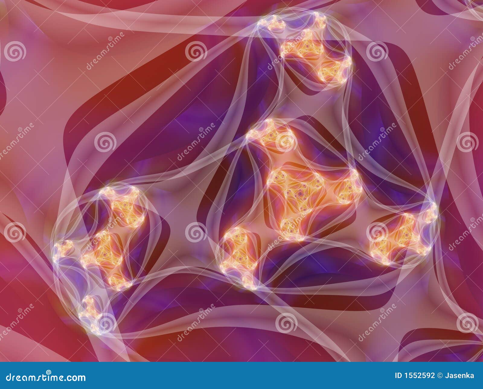 Bright red fractal stock illustration. Illustration of cosmic - 1552592