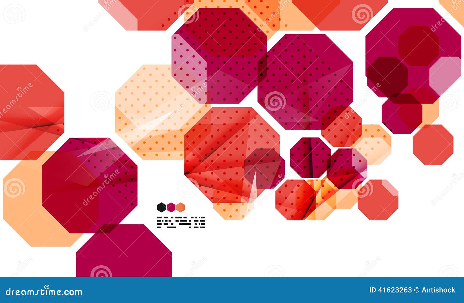 Bright Red Geometric Modern Design Template Stock Vector - Illustration ...