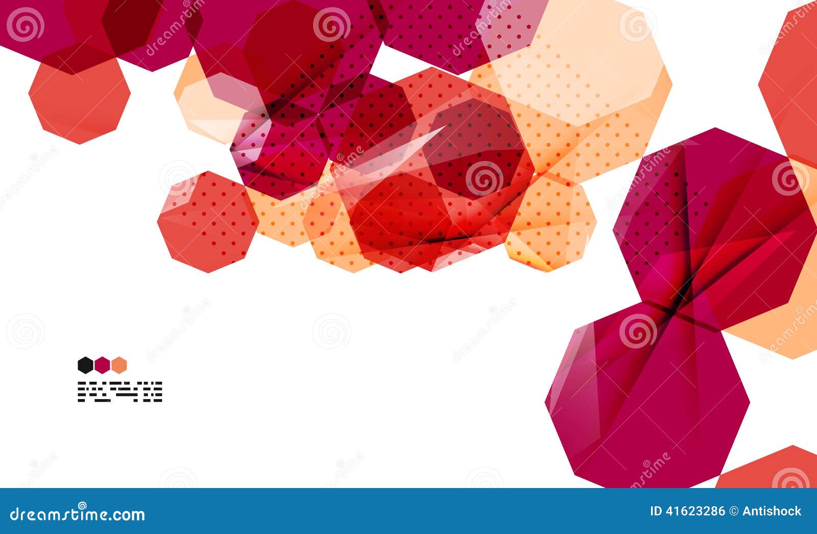 Bright Red Geometric Modern Design Template Stock Vector - Illustration ...