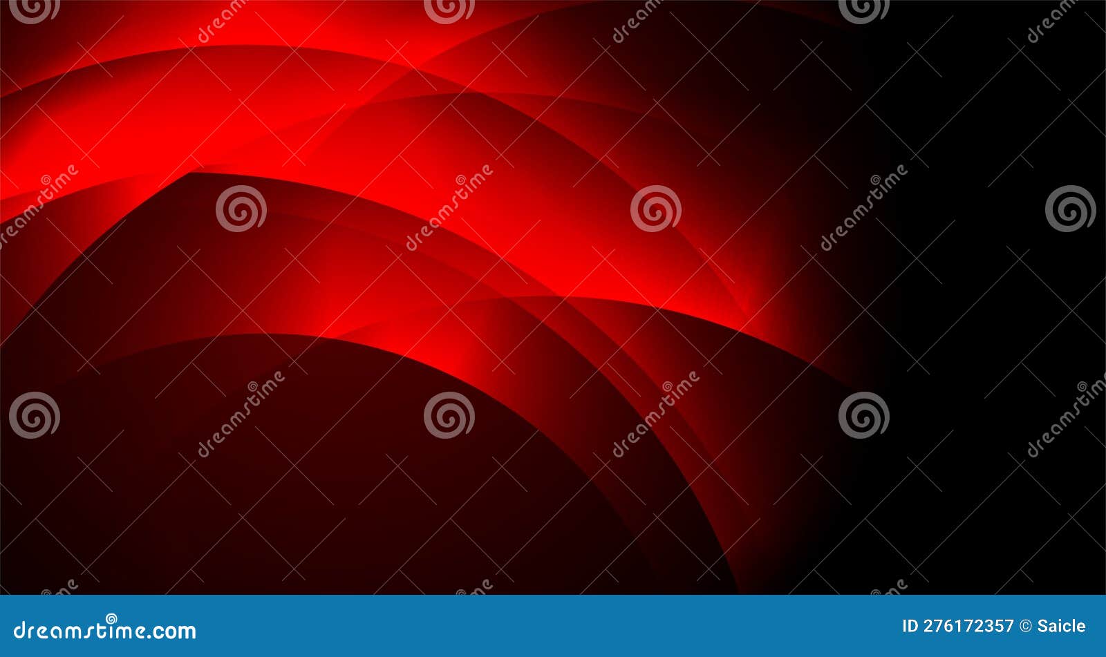 Bright Red Glowing Shiny Waves Abstract Background Stock Vector ...