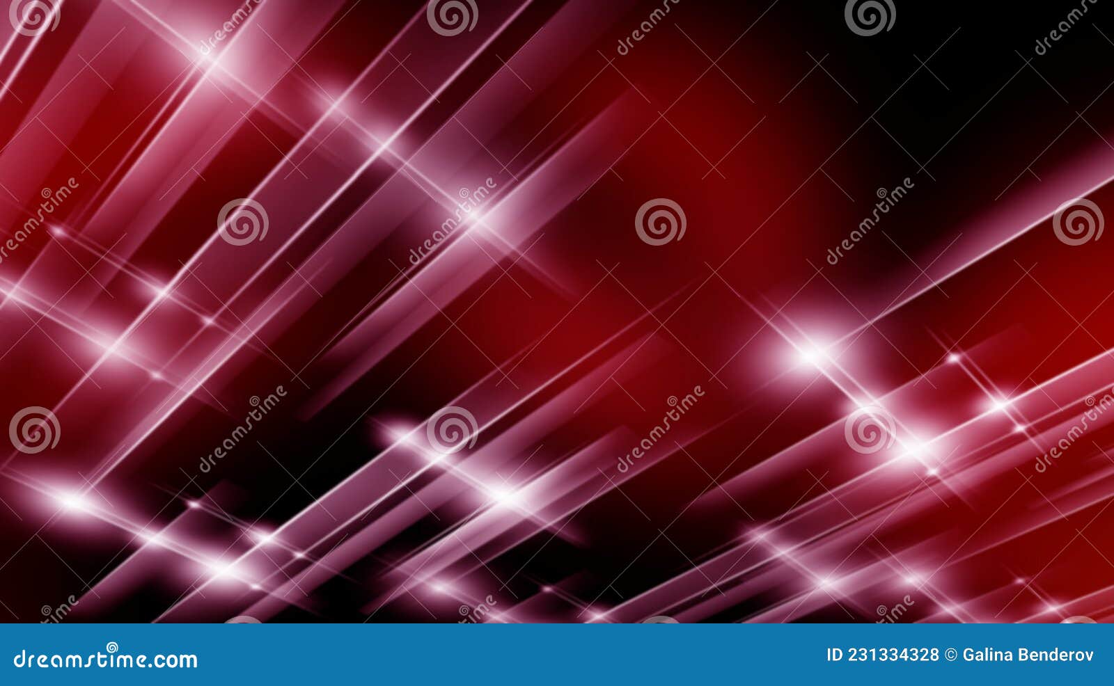 Bright Red Gradient Background. White Intersecting Straight Shiny Lines ...